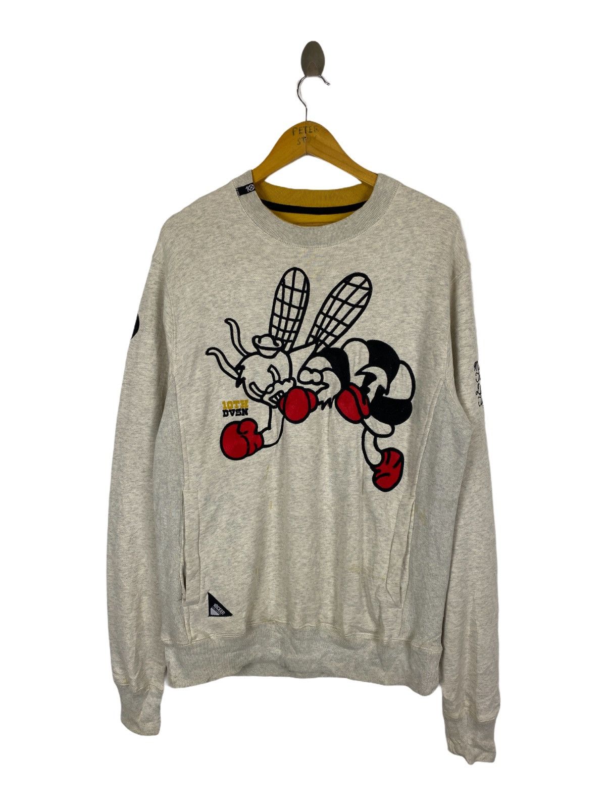 10 Deep × Streetwear 10TH DVSN EMBROIDEREY LOGO SWEATER by 10 DEEP ...