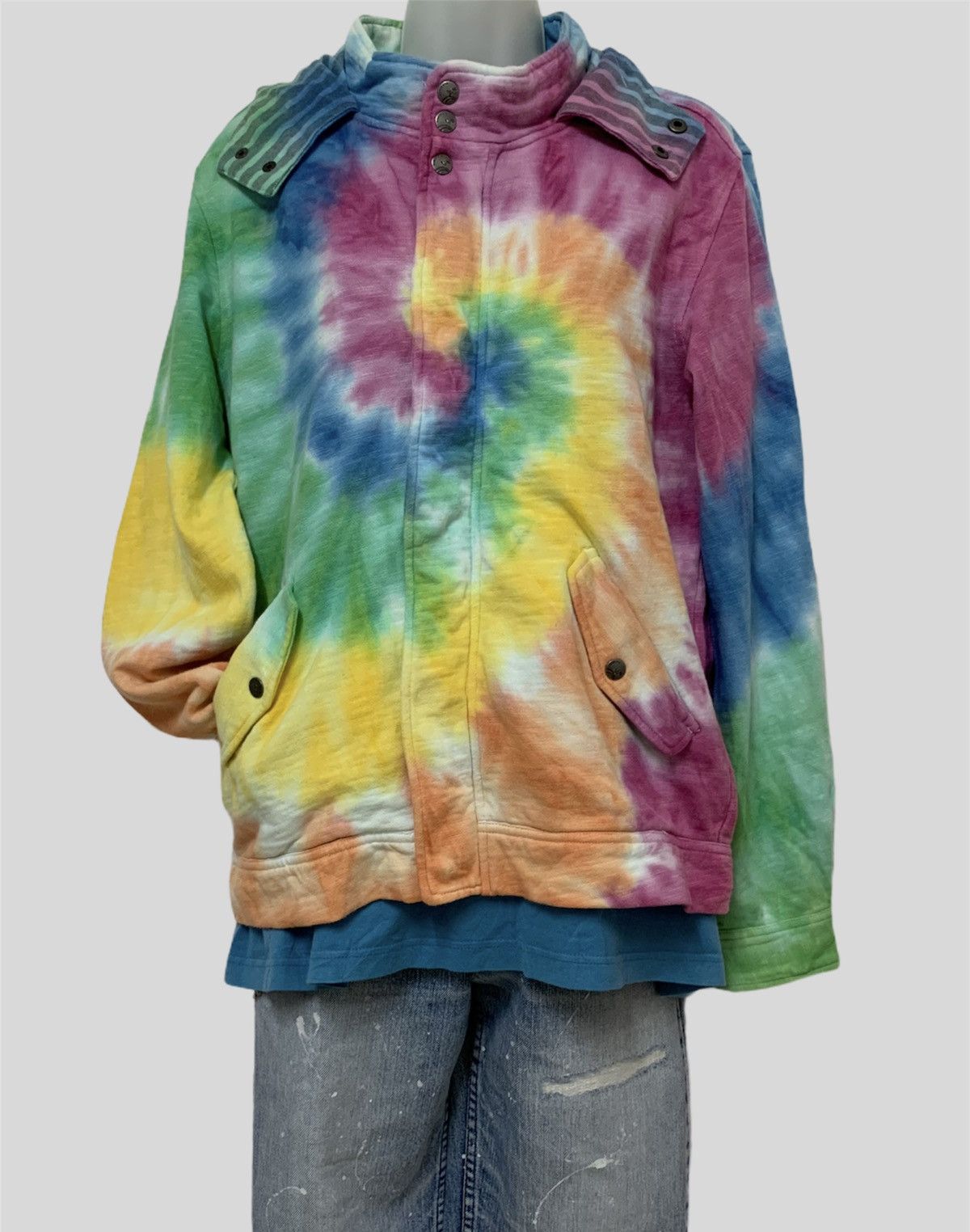 Japanese Brand × Vintage VINTAGE TITICACA TYE DYE JACKET | Grailed