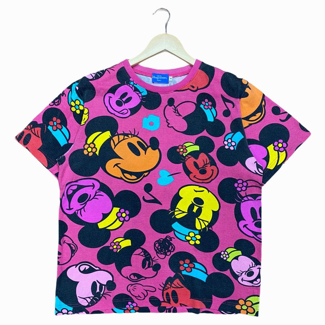 Disney × Mickey Mouse × Vintage “MINNIE MOUSE” Disney Tokyo Full Print ...