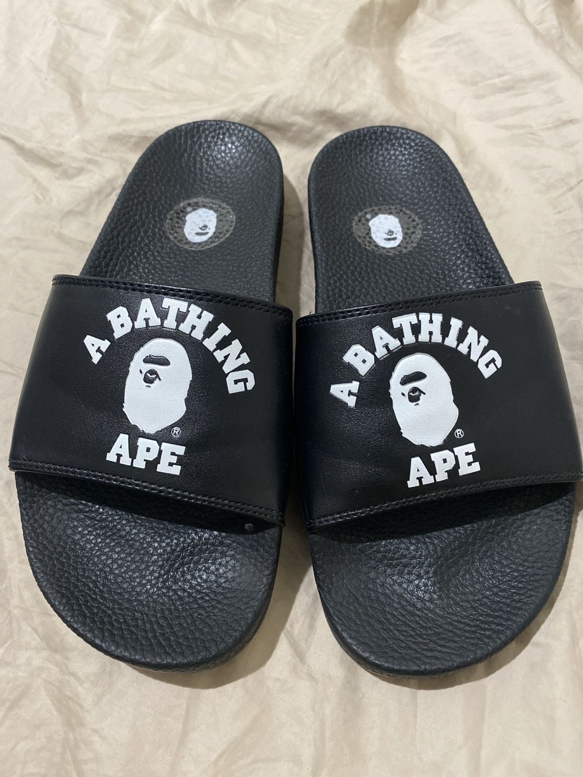 Bape Bape College Slide Sandals | Grailed