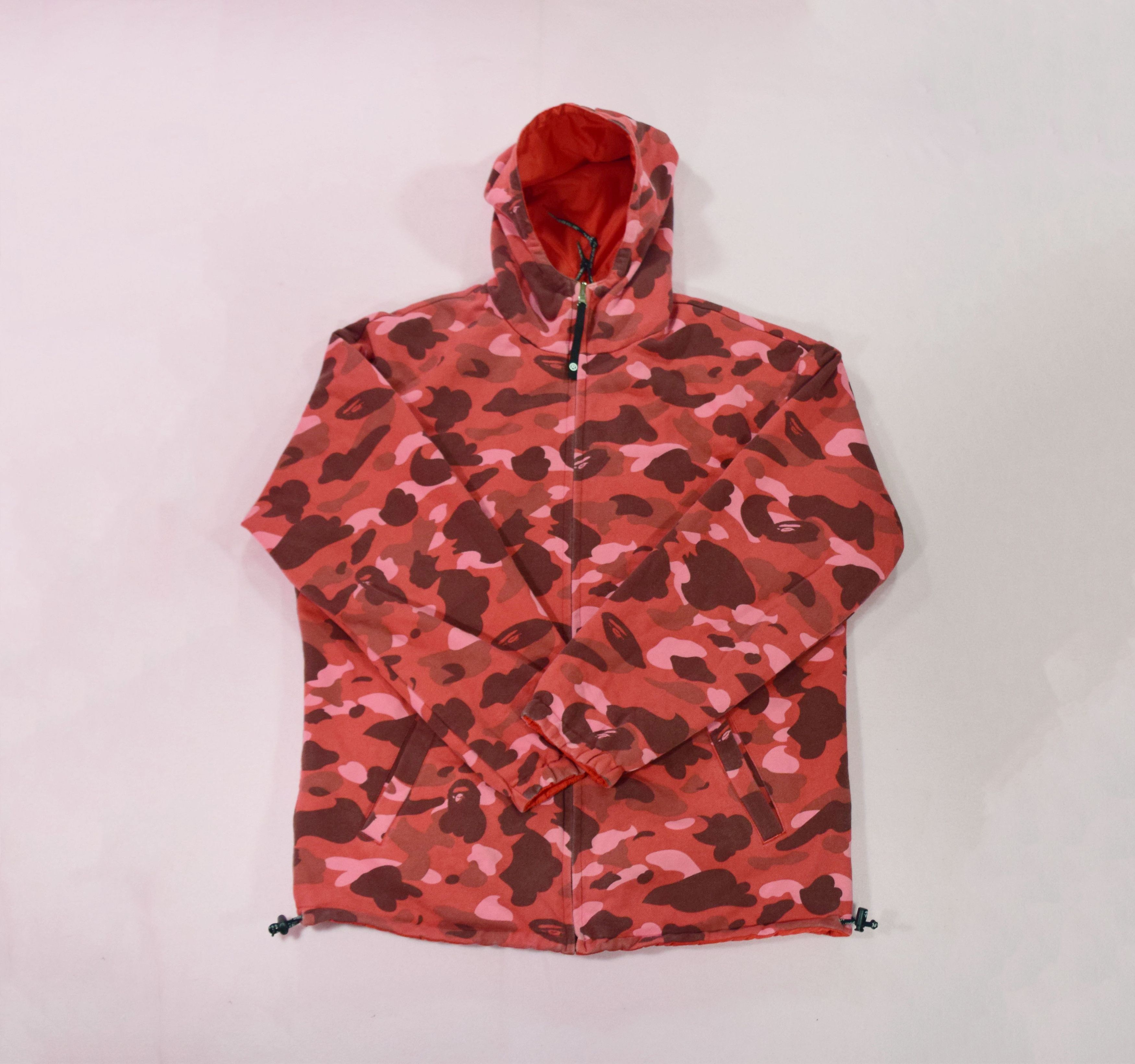 Bape Og Bape Red Camo Reversible Windbreak Jacket Size L fits XL | Grailed