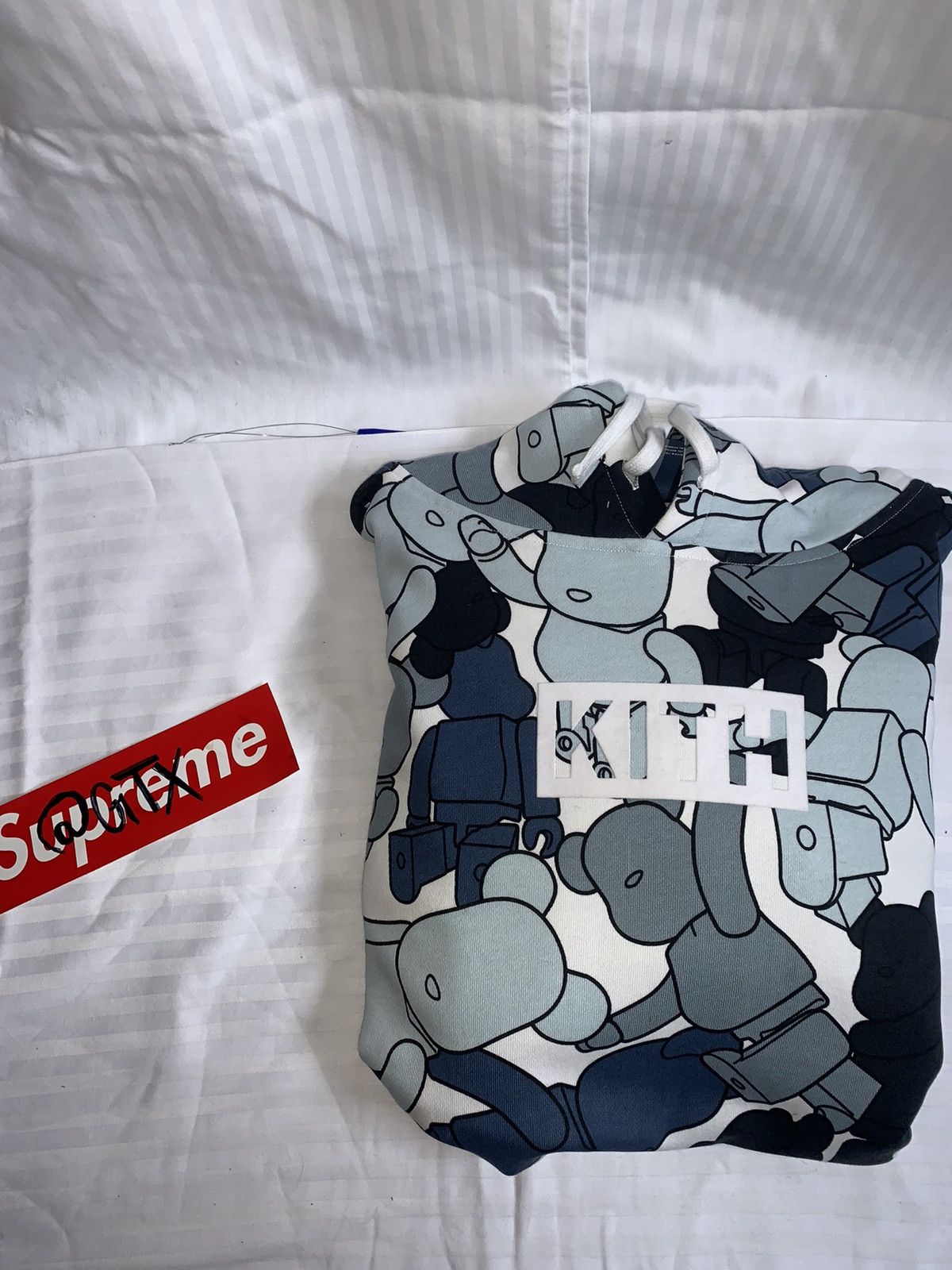 Kith Kith By Bearbrick Pattern Hoodie | Grailed