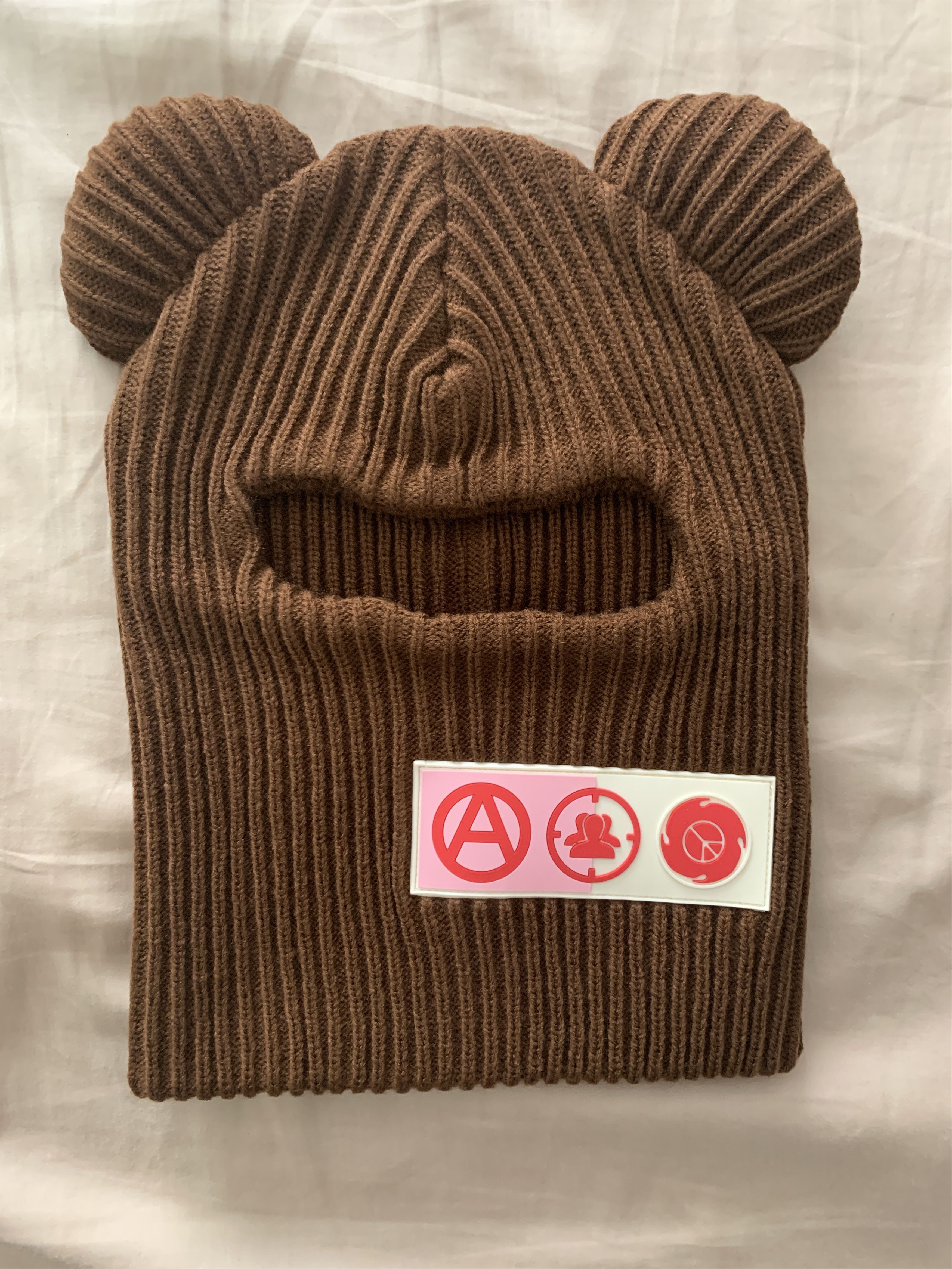Designer Jose Wong x Stillz Brown Picky Beanie Mask | Grailed