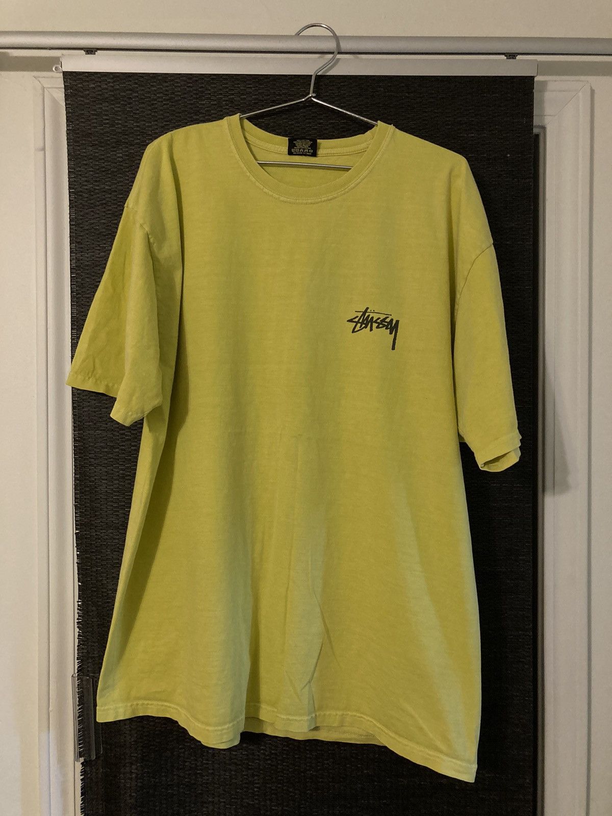 Stussy Neon Green Stüssy 8 Ball t-shirt | Grailed