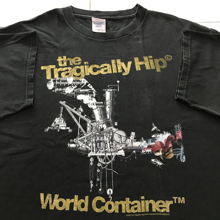 Vintage Vtg. The Tragically Hip World Container Live 2007 Tour Tee ...