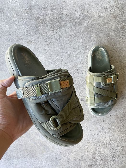 Visvim “Christo” Olive Green Cargo Nylon Sandal Slide | Grailed
