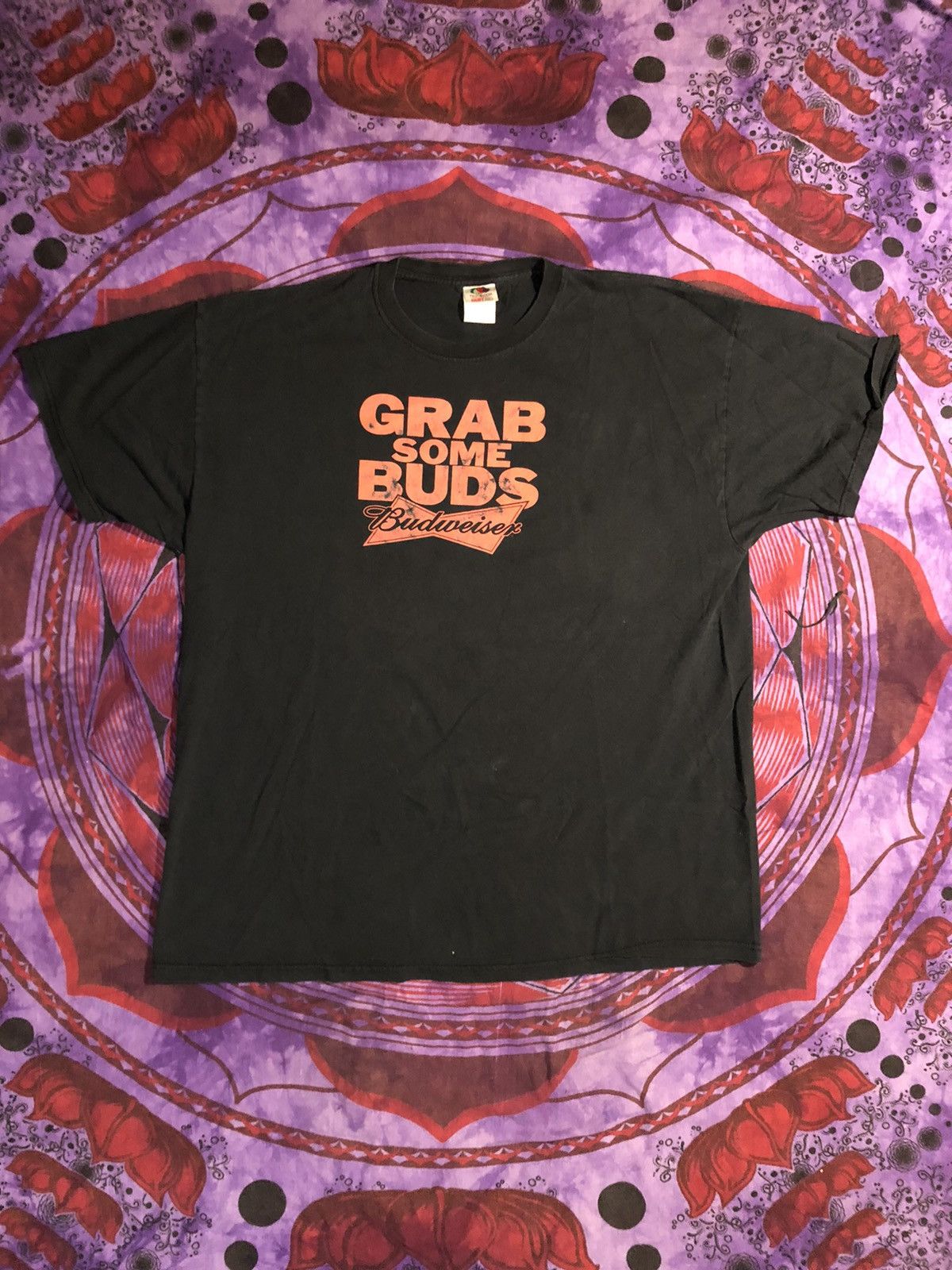 Budweiser × Fruit Of The Loom × Vintage Budweiser “Grab Some Buds” x ...