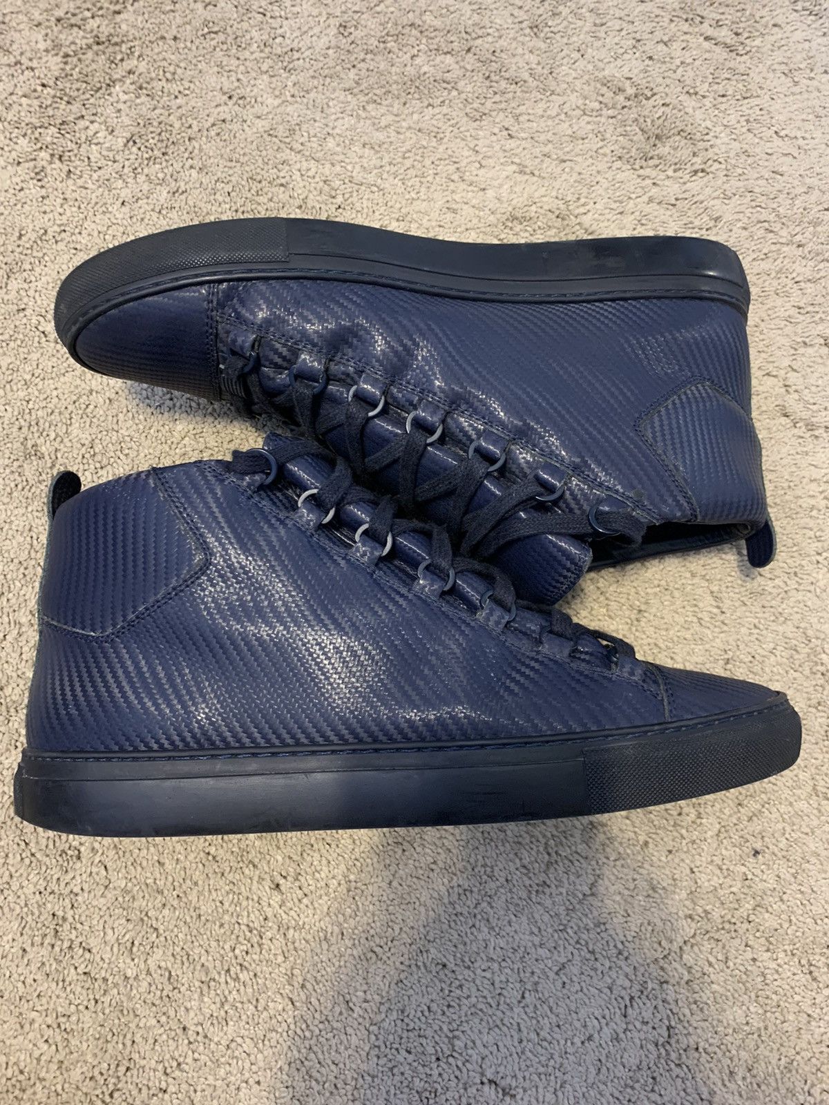 Balenciaga LAST DROP Balenciaga arena carbon blue navy | Grailed