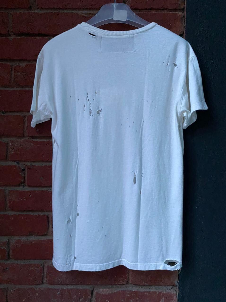 Enfants Riches Deprimes Blue Erd Swastika Flame Printed White T-Shirt ...