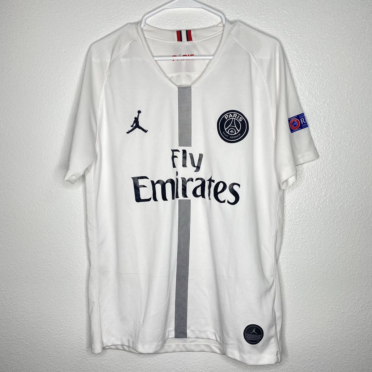 Jordan Brand × Nike Jordan Nike PSG Fly Emirates Paris Jersey Shirt ...