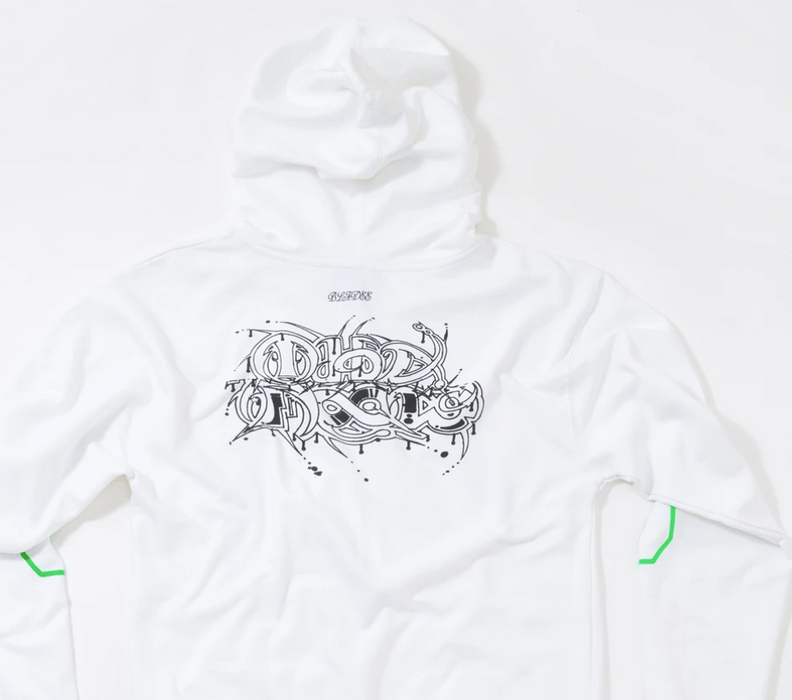 Yung Lean Green Lion Zip Hoodie (White) The fool bladee drain merch ...