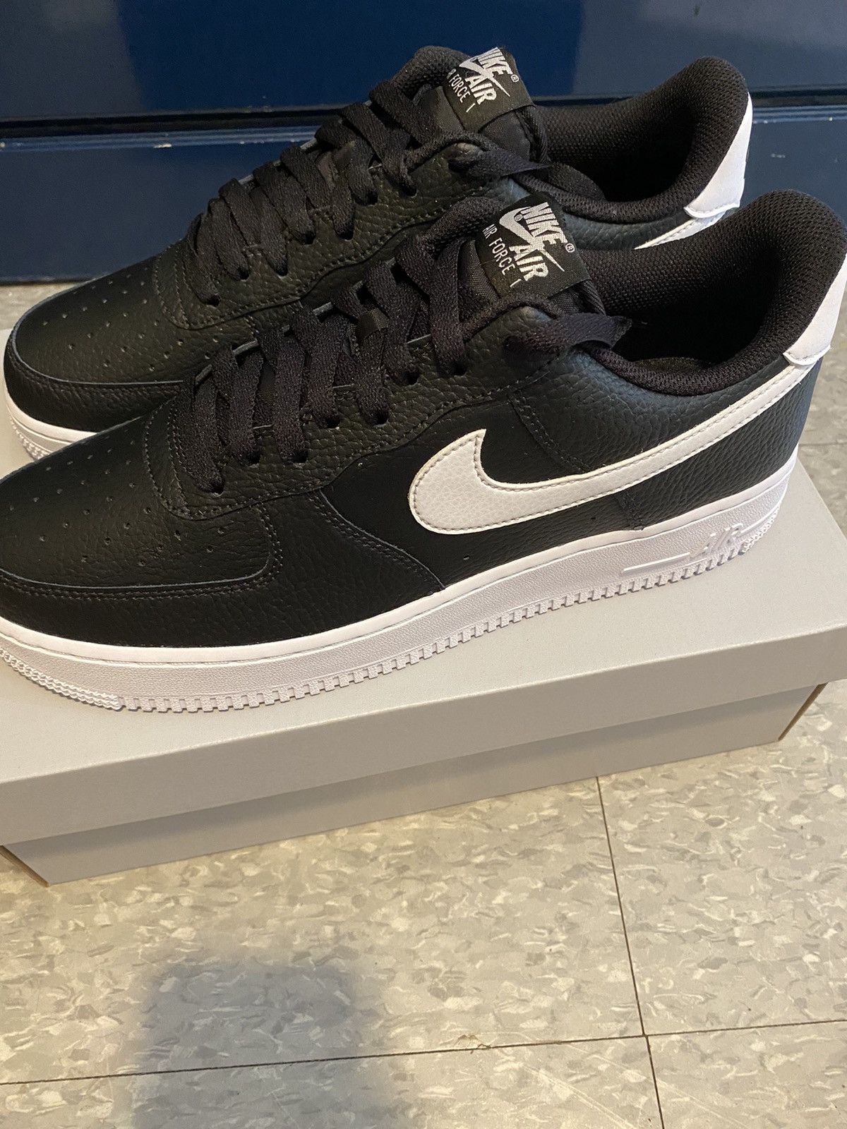 Nike Nike Air Force 1 07 Low Black White Grailed