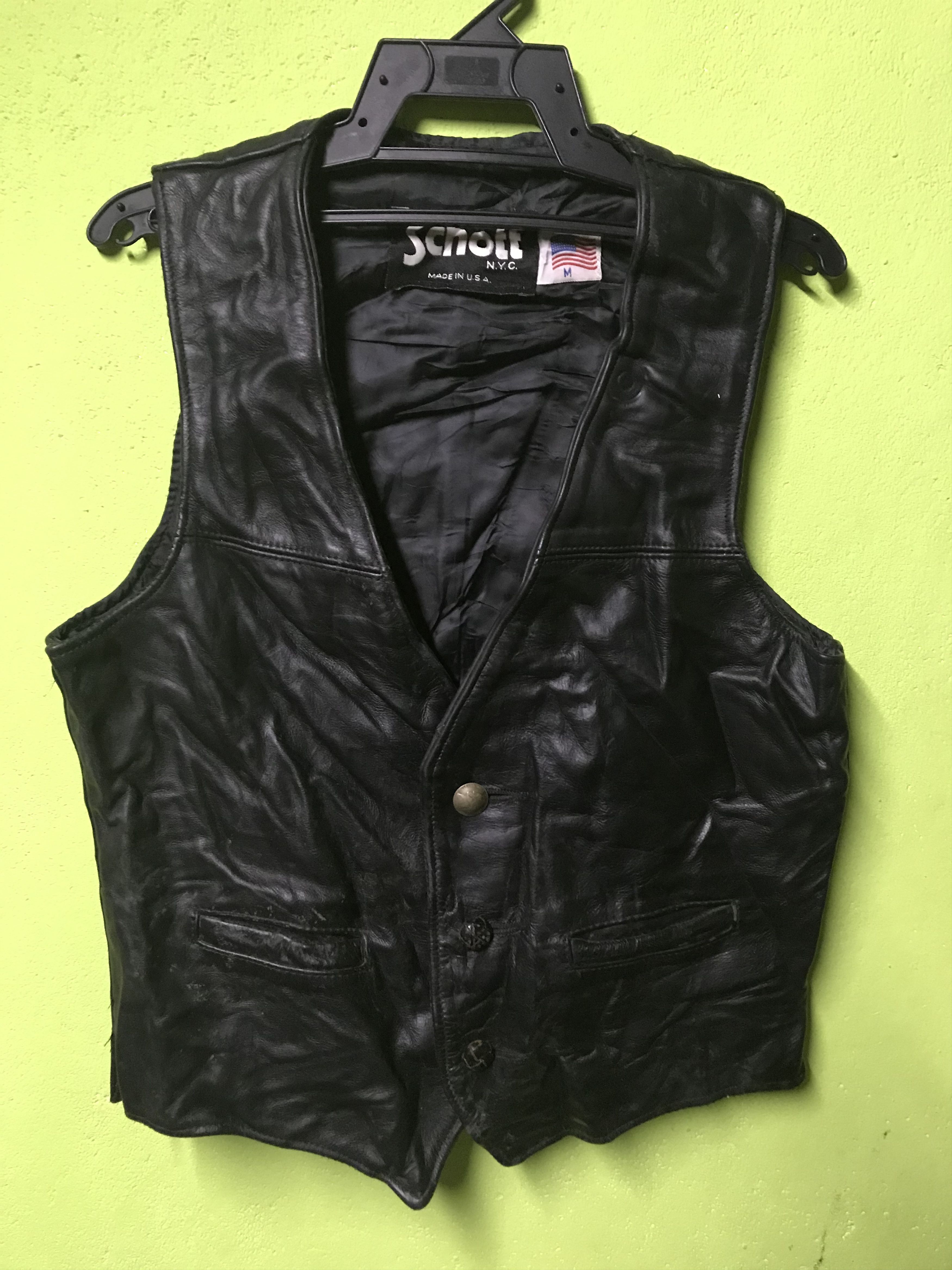 Schott Schott NYC X Leather vest | Grailed