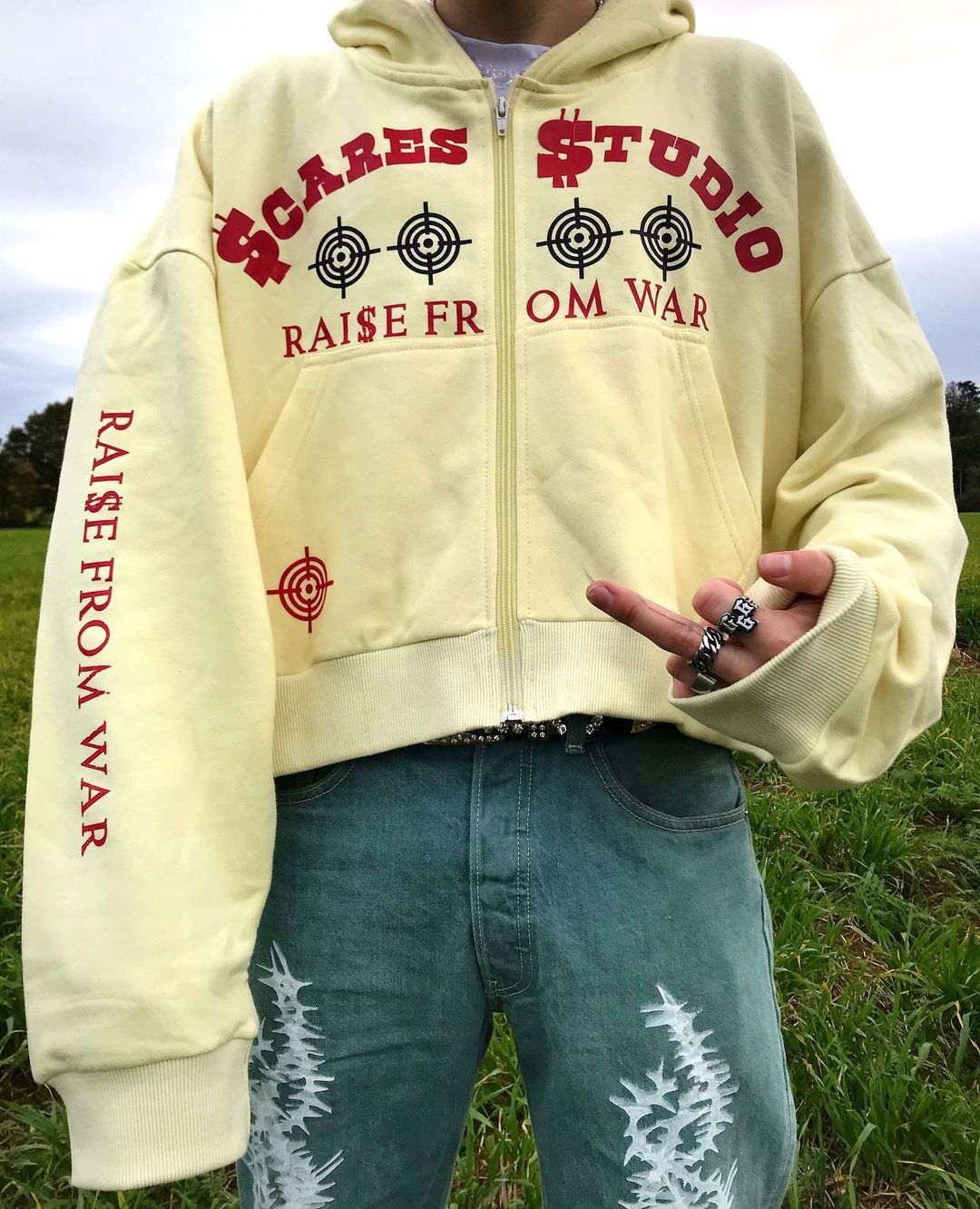 Streetwear × Vintage Yellow street jacket hoodie | Grailed