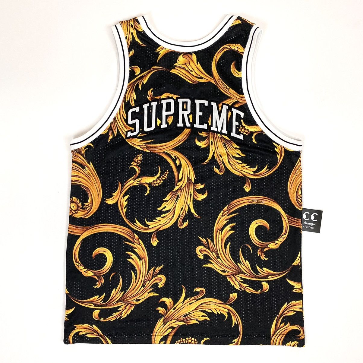 Nike × Supreme SUPREME NIKE FOAMPOSITE JERSEY VERSACE FLORAL BAROQUE M ...
