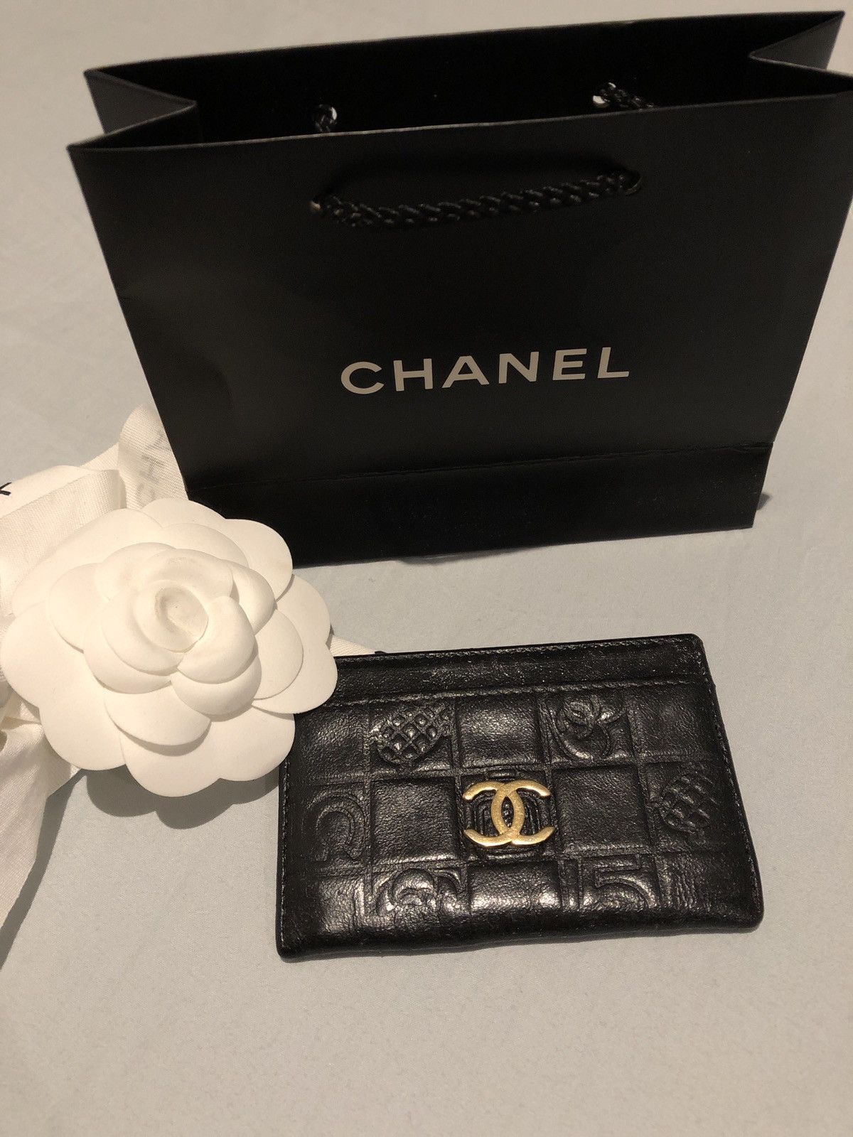 Chanel Chanel Logo Engraved Card Holder | Grailed