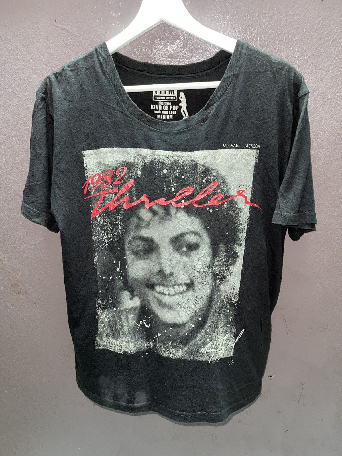 Michael Jackson Distressed PPFM X KING OF POP TEE | Grailed