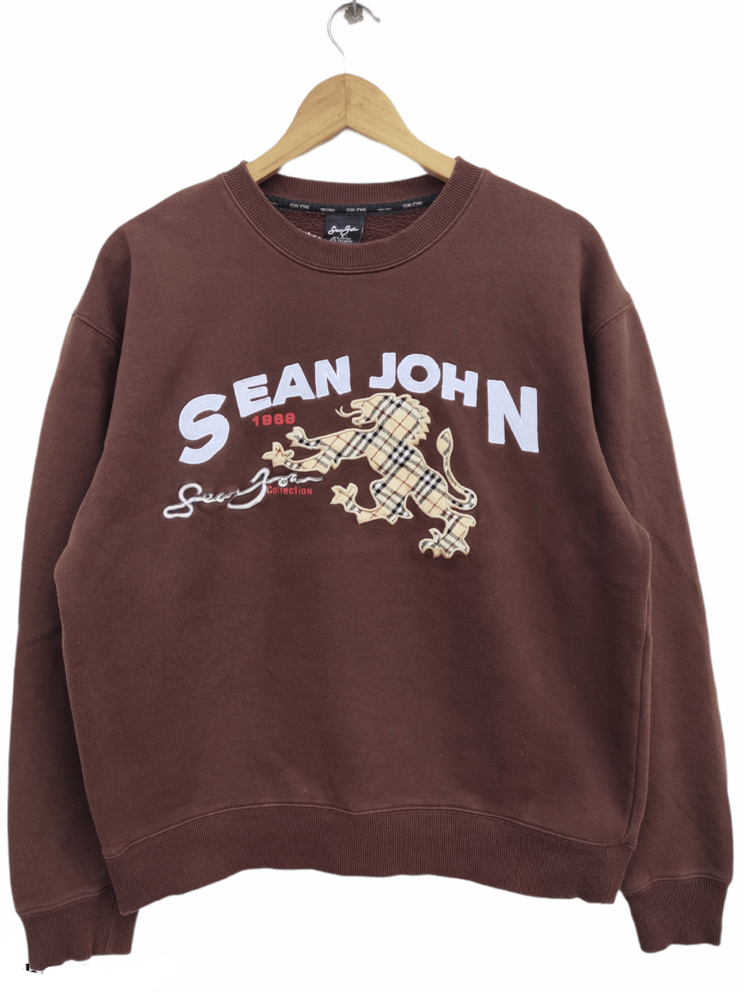 Rap Tees × Sean John Sean John Big Embroidered Logo Crewneck Sweatshirt ...