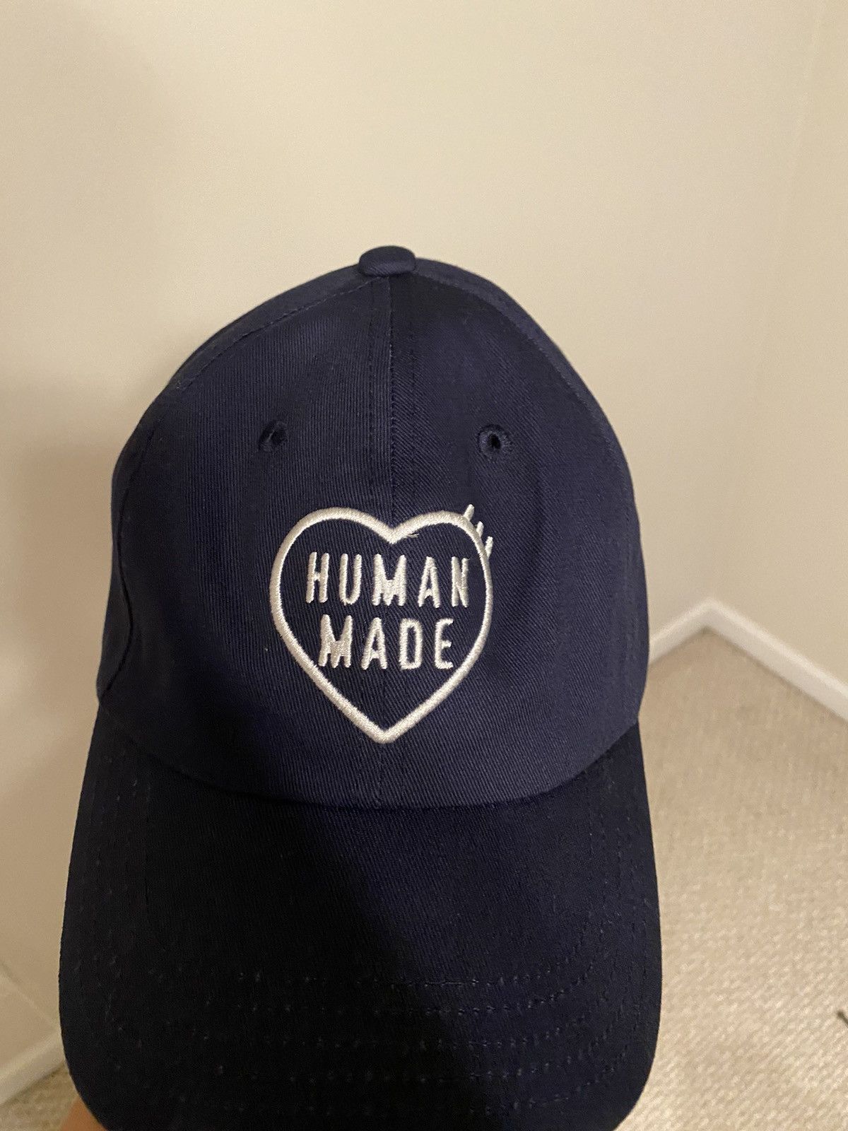 Human Made Human Made Heart Design Hat Navy Blue | Grailed