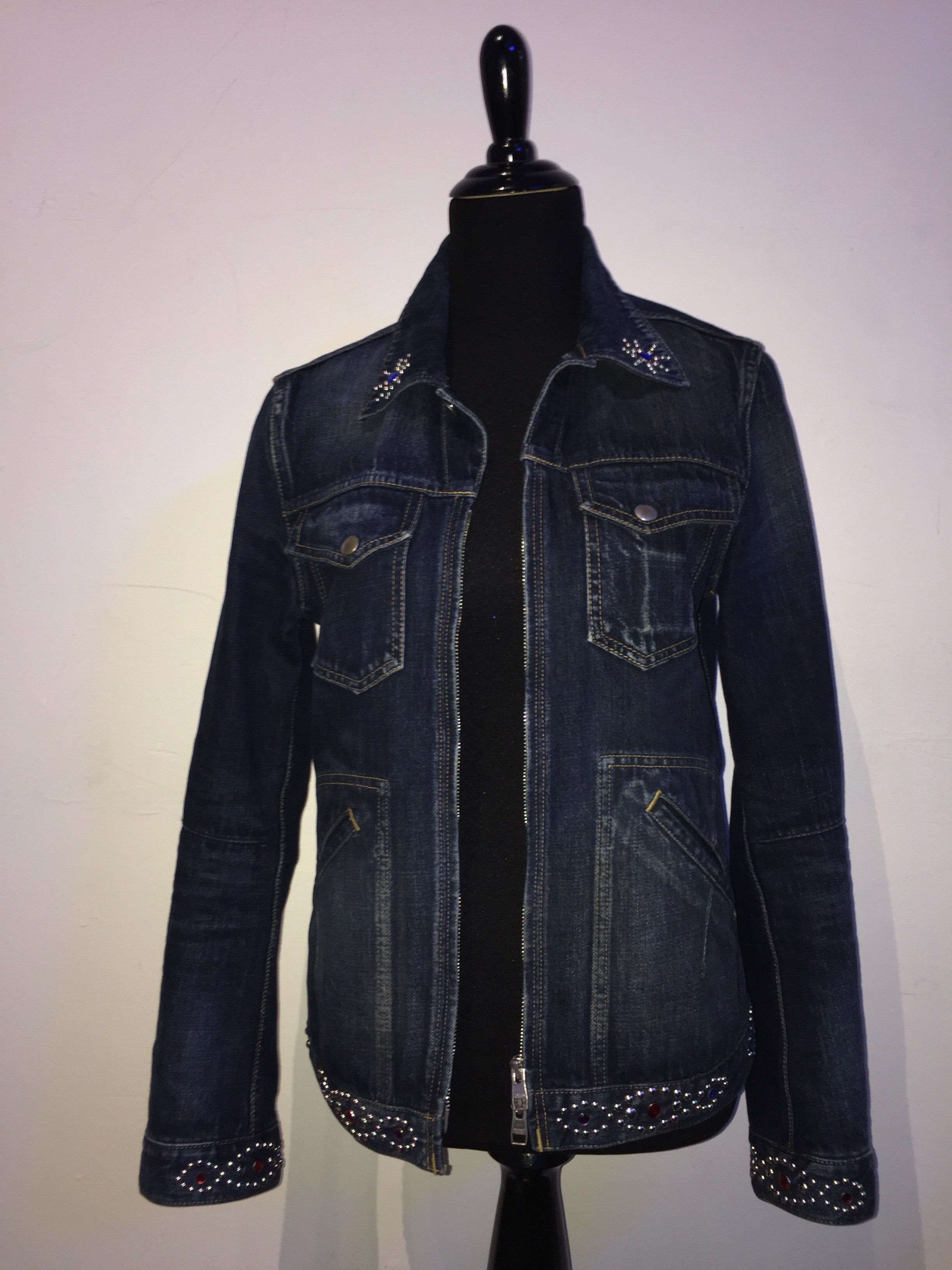Number (N)ine Rare Studded Denim Jacket | Grailed