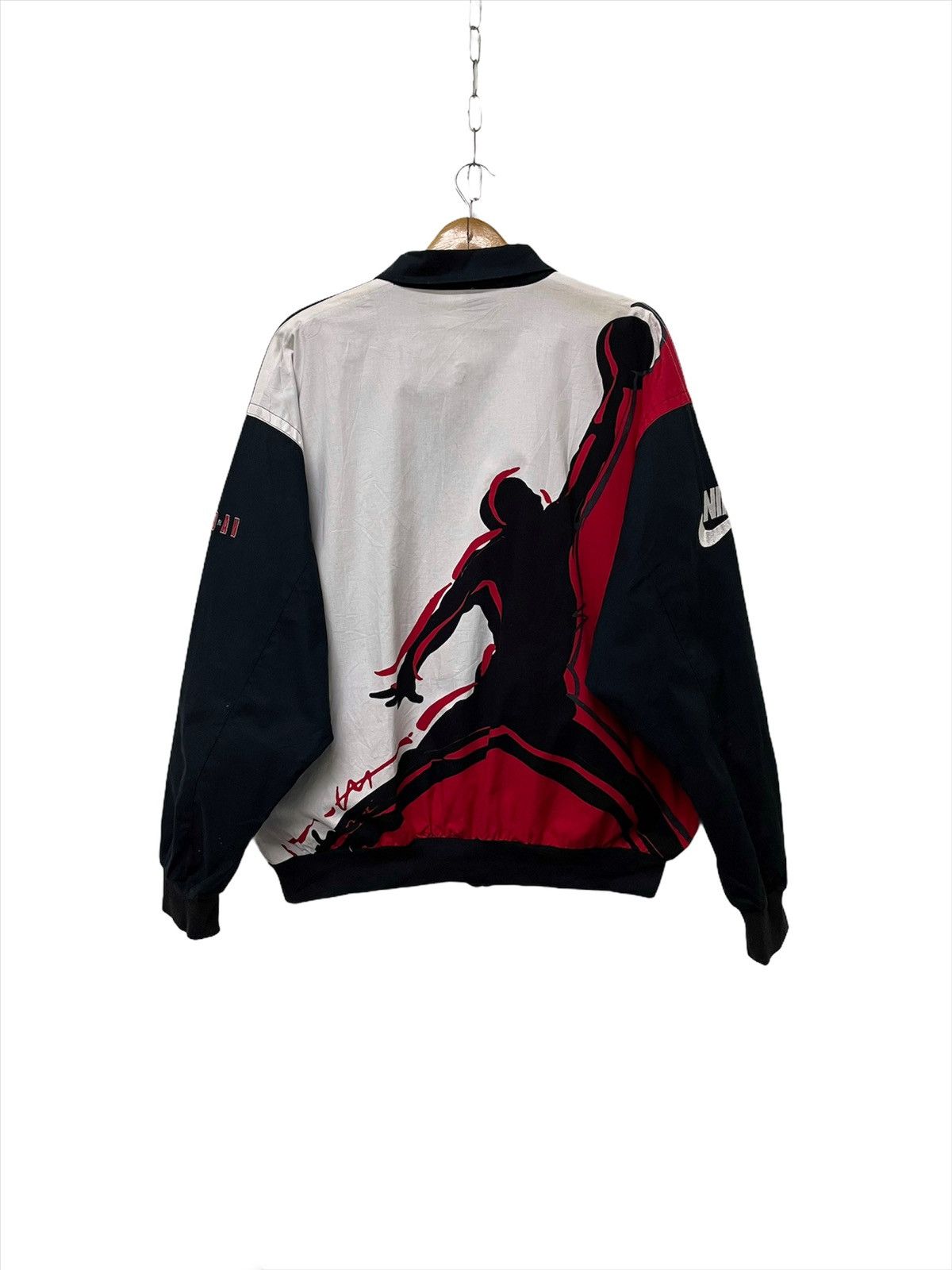 Jordan Brand × Nike Vintage 90s Nike Air Jordan Bomber Jacket Big Logo ...