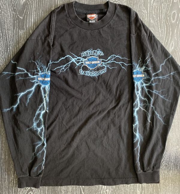 Vintage Vintage Harley Davison Lightning Long Sleeve Travis Scott | Grailed