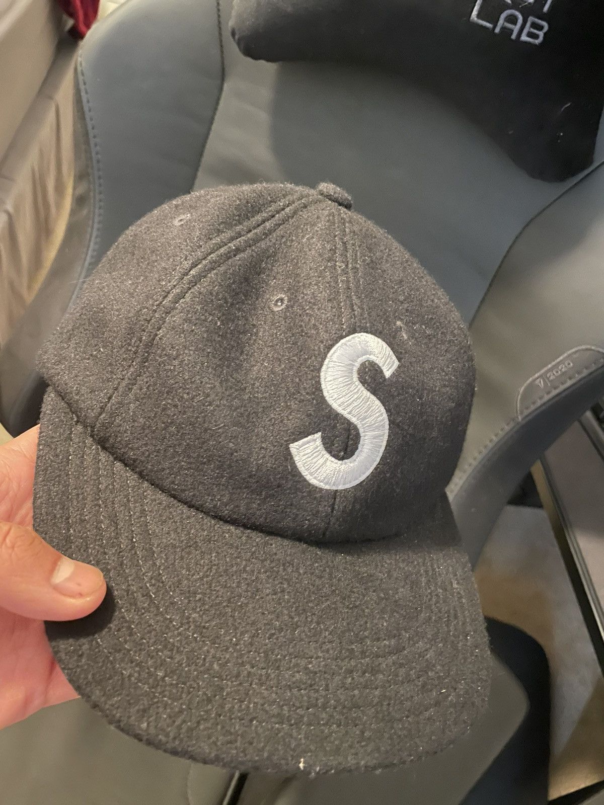 Supreme Supreme S Logo Hat Black Wool | Grailed