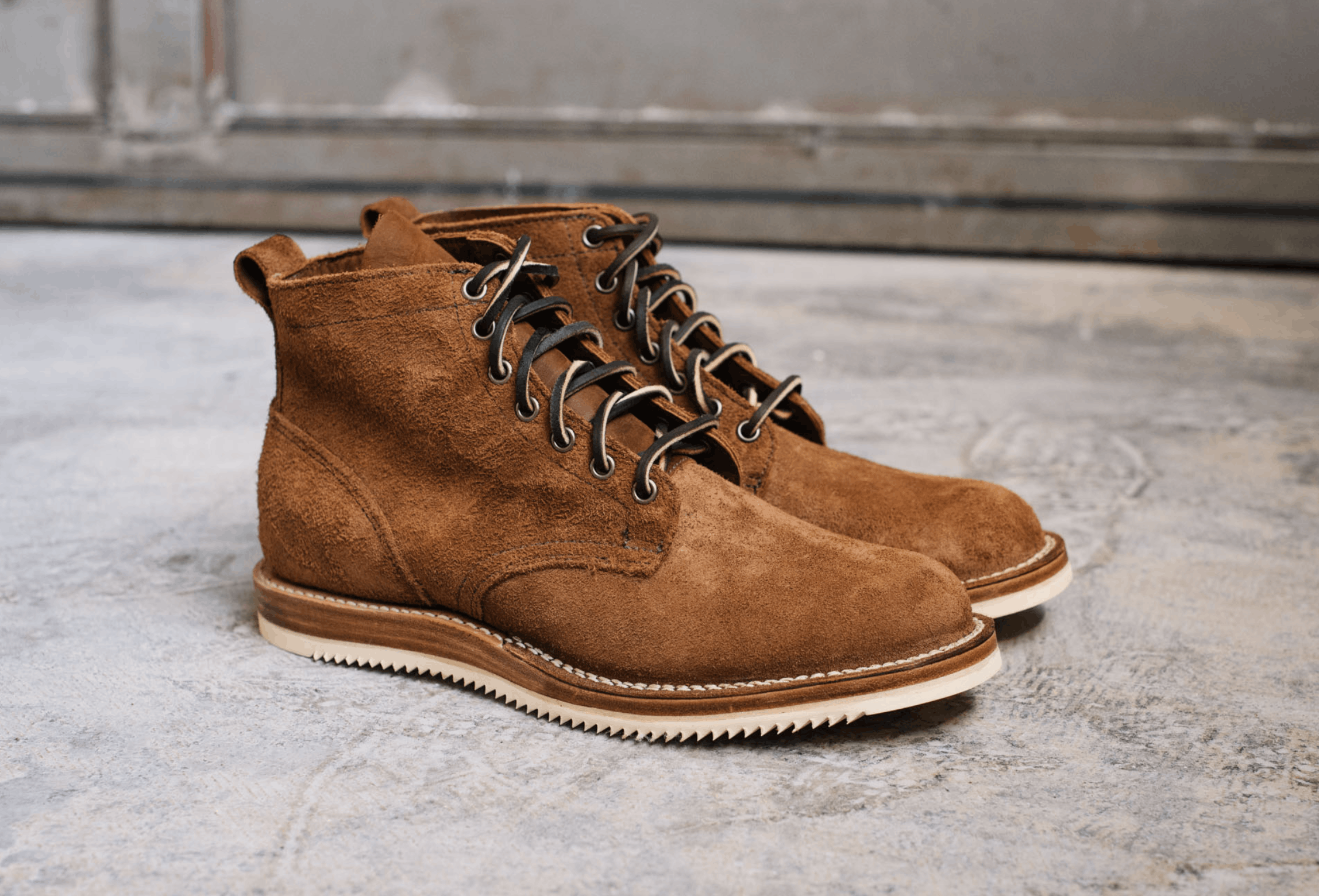 Viberg Mini Ripple Service Boot Aged Bark Roughout | Grailed