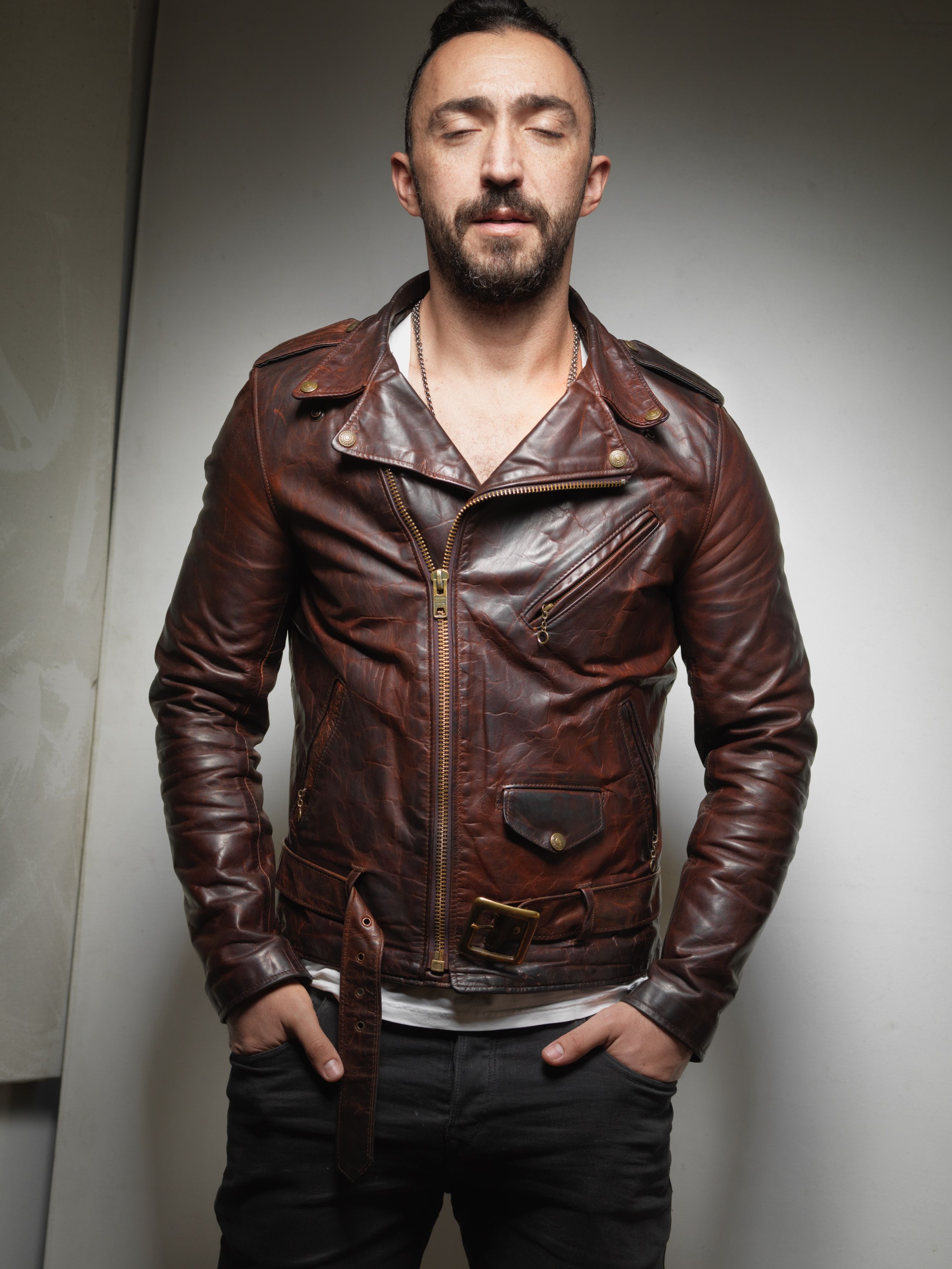 Schott Schott 619 Mr Porter HandOiled S perfecto leather jacket | Grailed