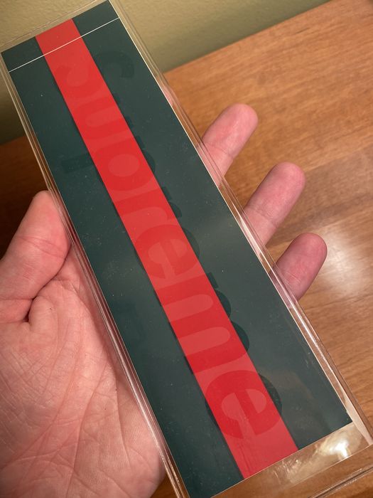 Supreme Gucci Box Logo Sticker | Grailed