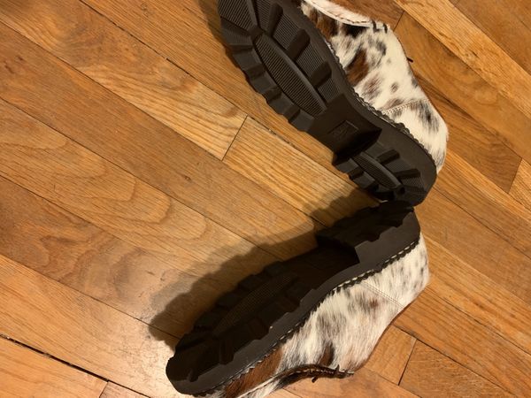 Paraboot Paraboot Michael cow print chunky loafers | Grailed