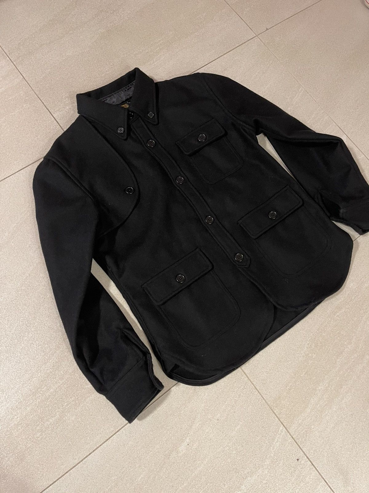 Pherrows Pherrows Black Wool Button Shirt | Grailed