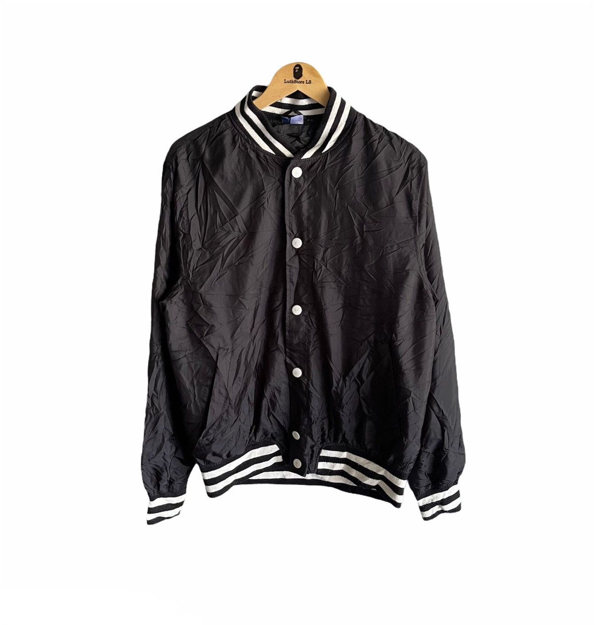 Divided × H&M × Japanese Brand DIVIDED X H&M PLAIN VARSITY JACKET NICE ...