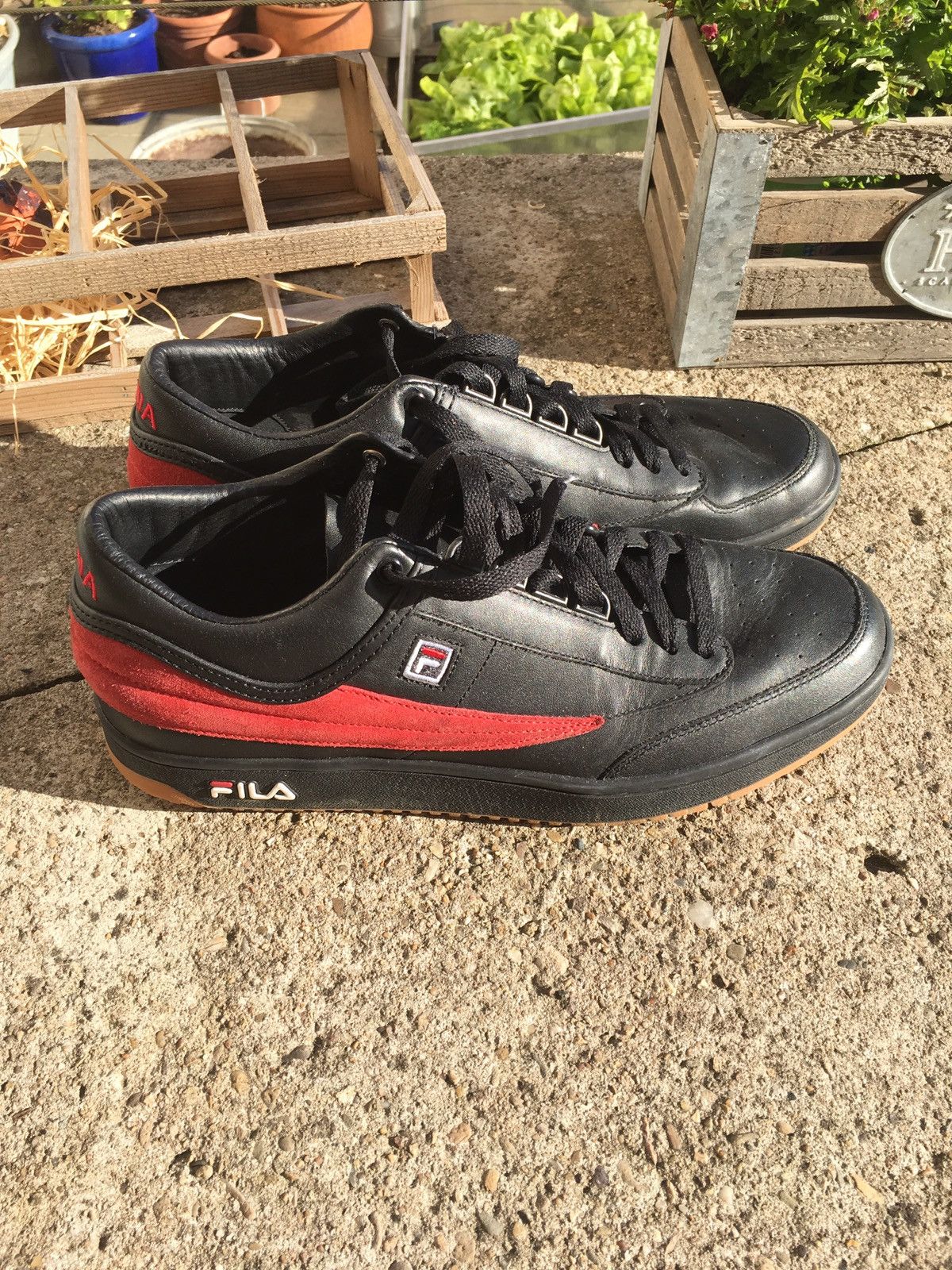 Fila × Gosha Rubchinskiy Gosha x Fila Shoes Red/Black | Grailed