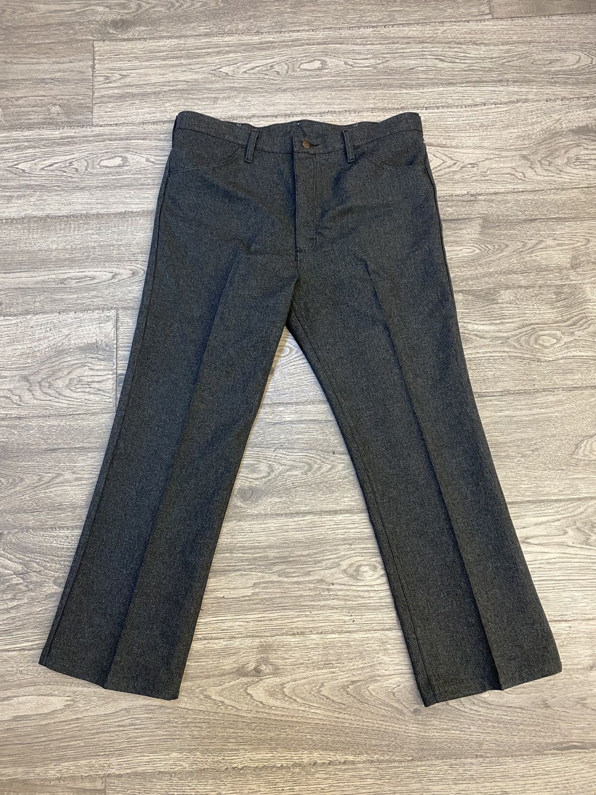Vintage Wrangler Formal Pants Charcoal Anti Wrinkle Crease | Grailed