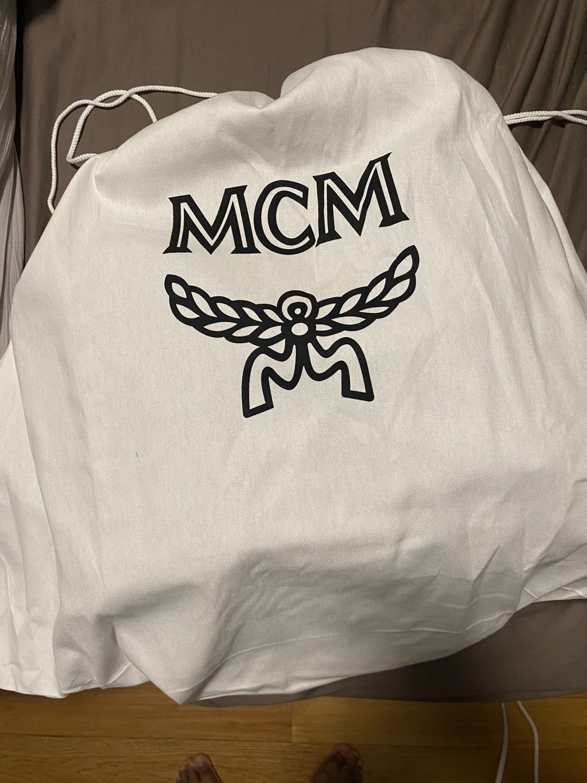 MCM Brandenburg Backpack In Color Splash Logo Leather | Grailed
