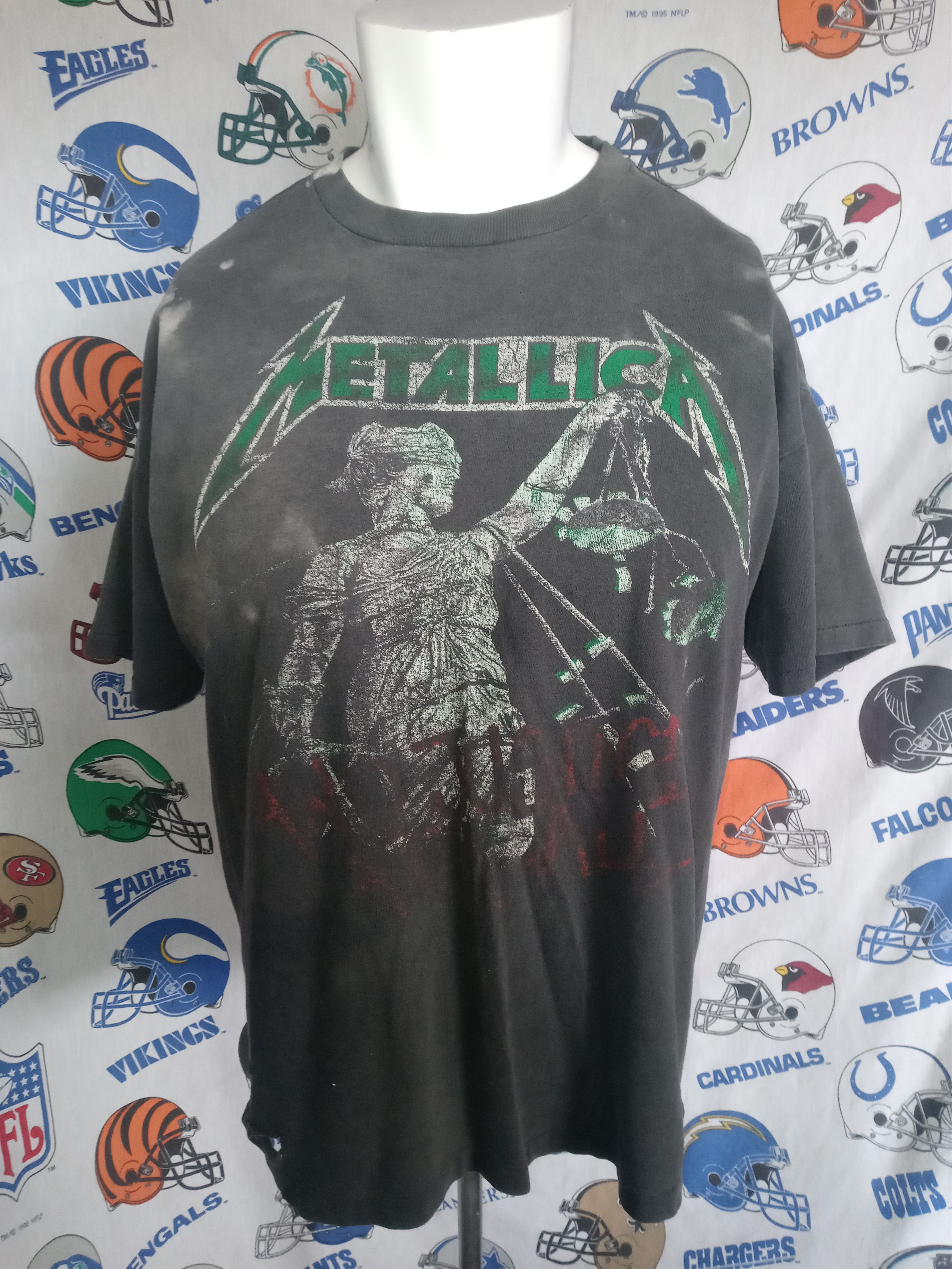 Band Tees × Metallica × Vintage Vintage Metallica Distressed Thrashed ...