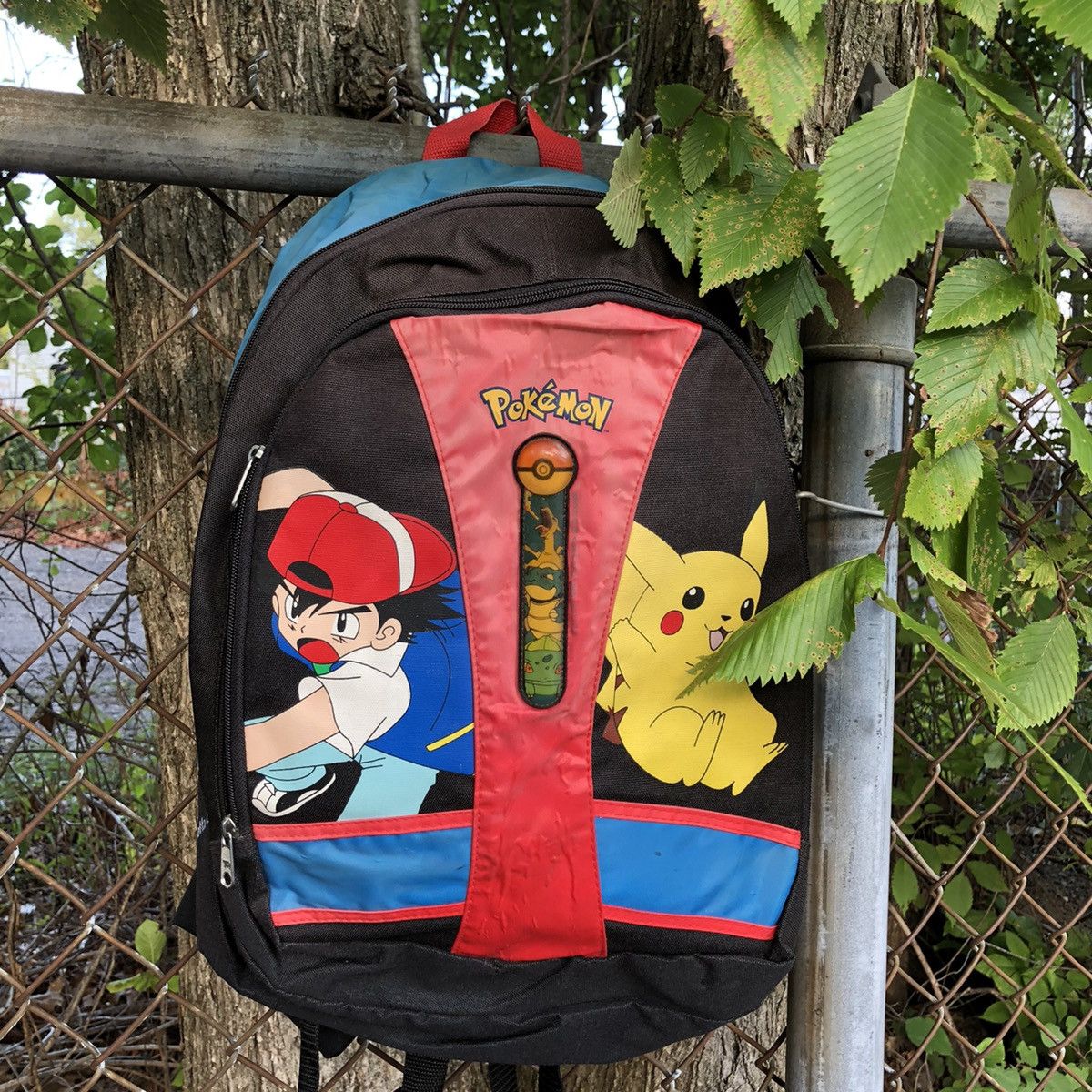Pokemon × Vintage Vintage 1999 Pokémon Backpack Ash Pikachu 90s kids ...