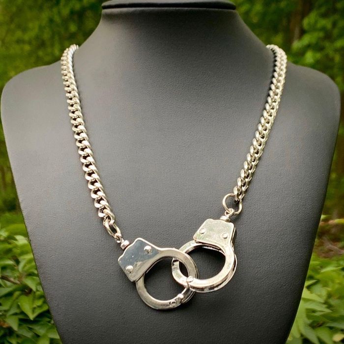 Streetwear Handcuff Necklace | Handcuff Chain | Grailed