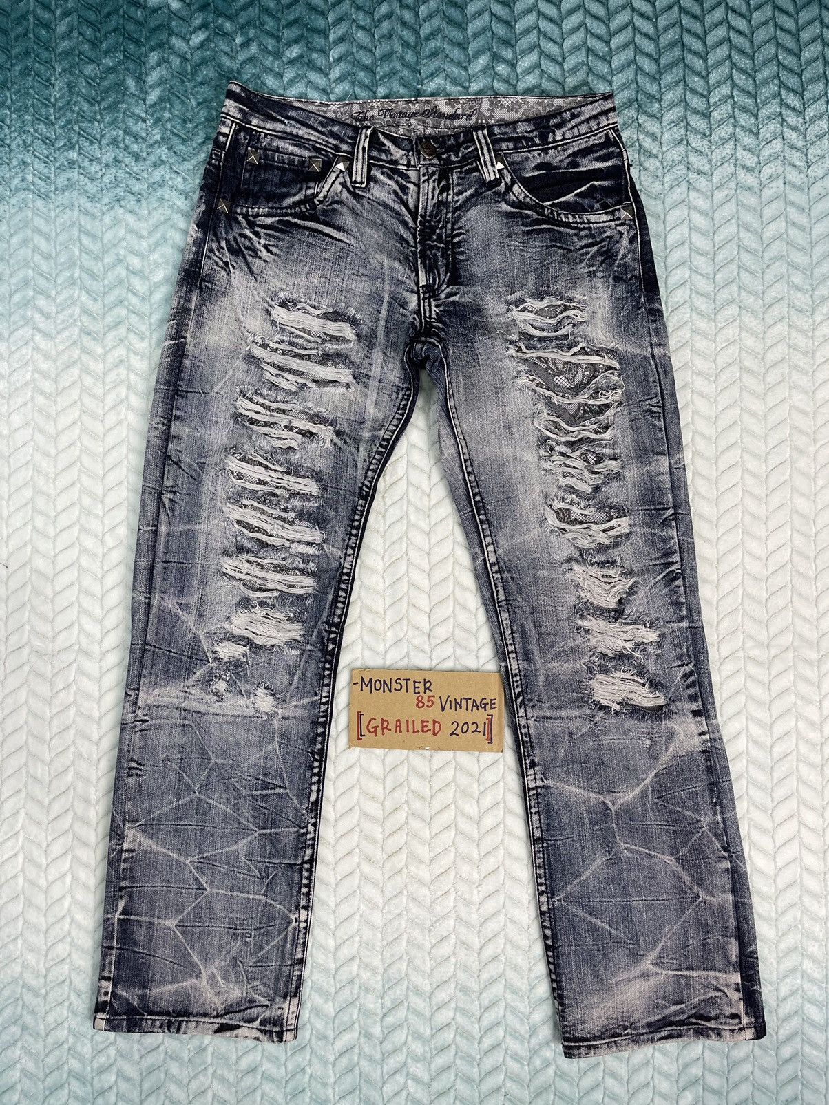 Vintage Limited Design Jessy Logan Grabby Distressed Jeans | Grailed