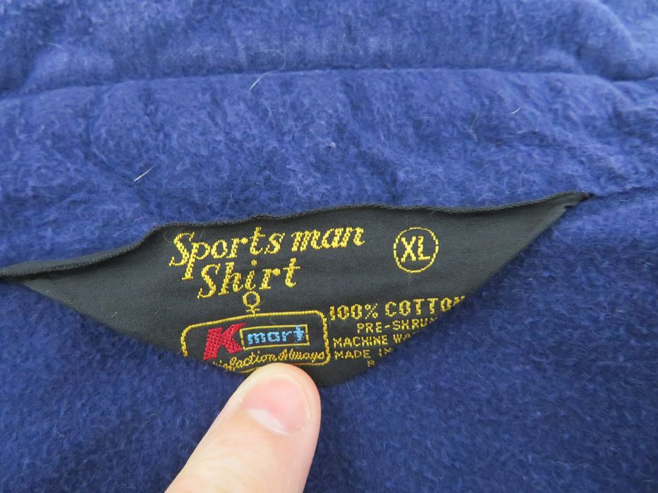Vintage Vintage KMart Men's Sportsman Blue Thick Flannel Shirt XL | Grailed