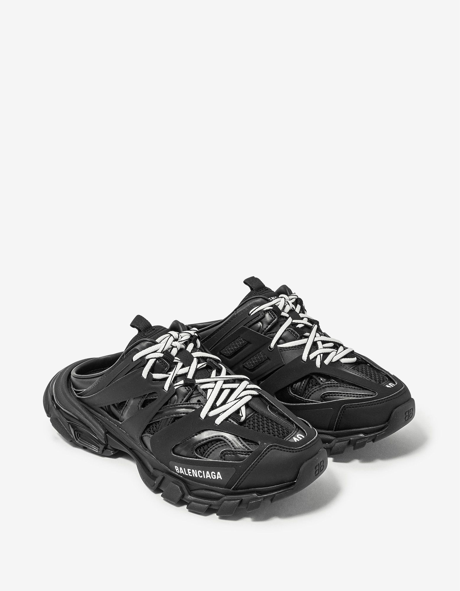 Balenciaga Balenciaga All-Black Track Mules | Grailed