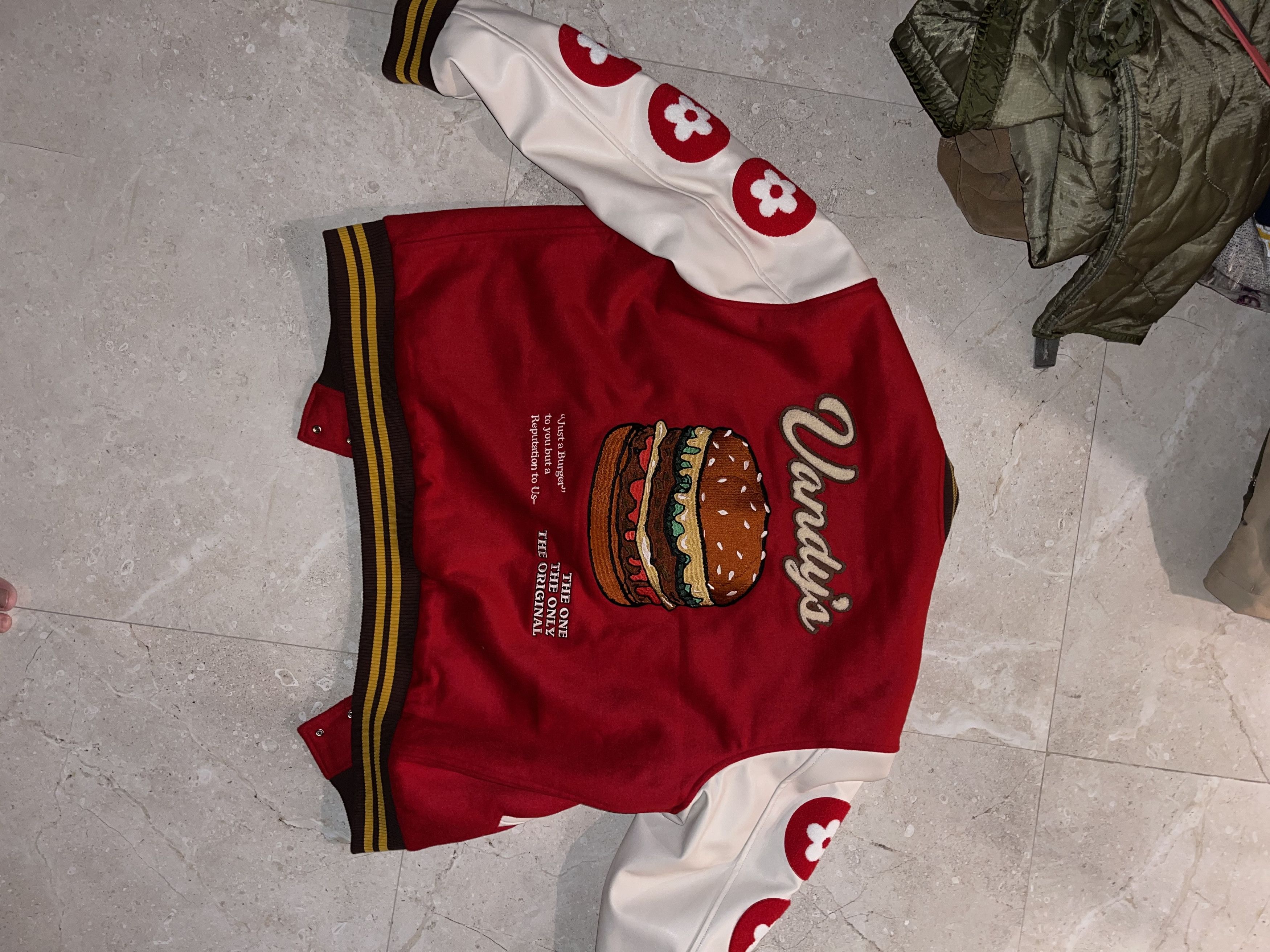 Vandy The Pink Vandy The Pink Anniversary Varsity Jacket (Red) in XL ...