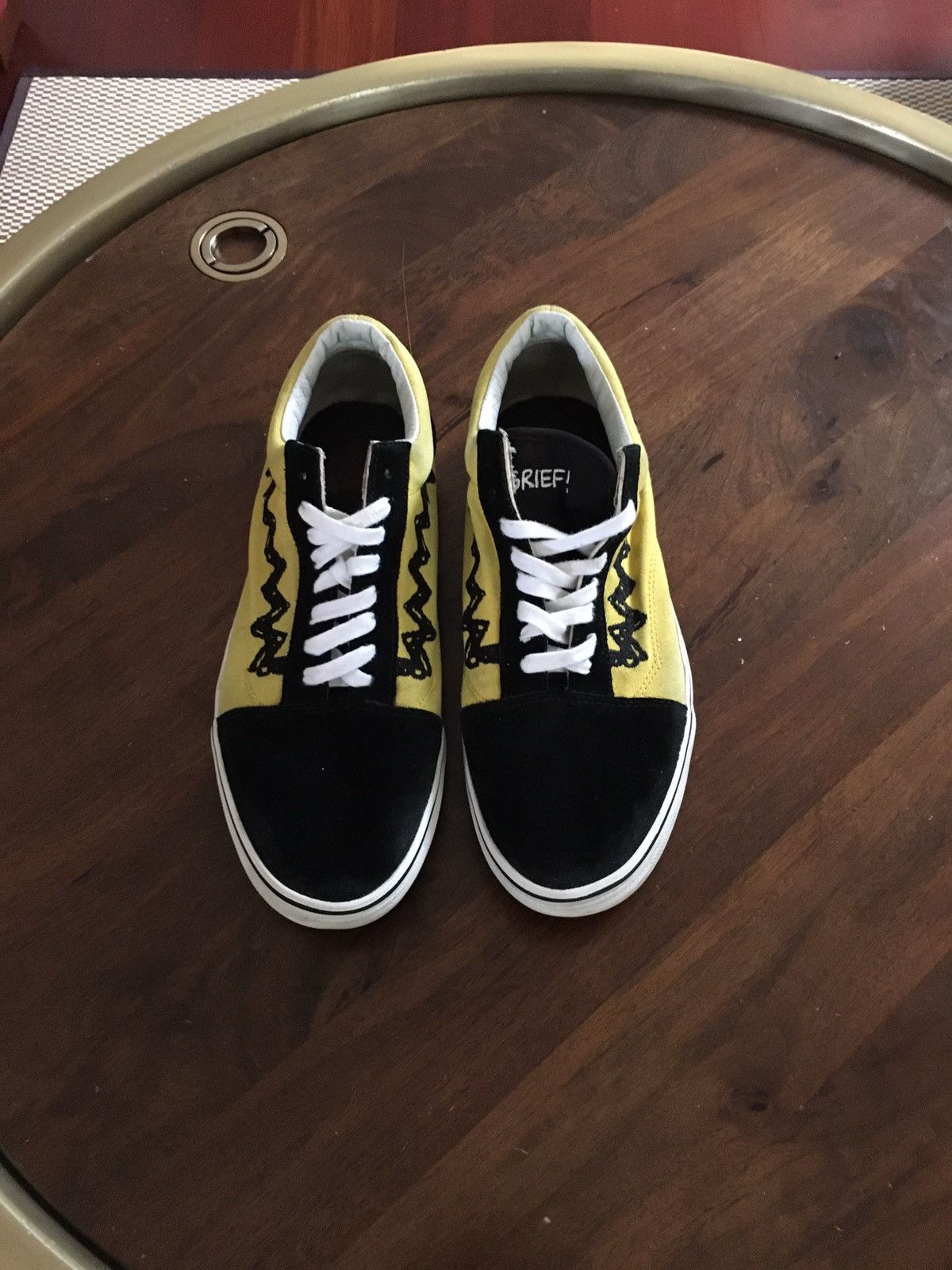 Vans Vans x Peanuts Old Skool Charlie Brown Good Grief Sneakers | Grailed