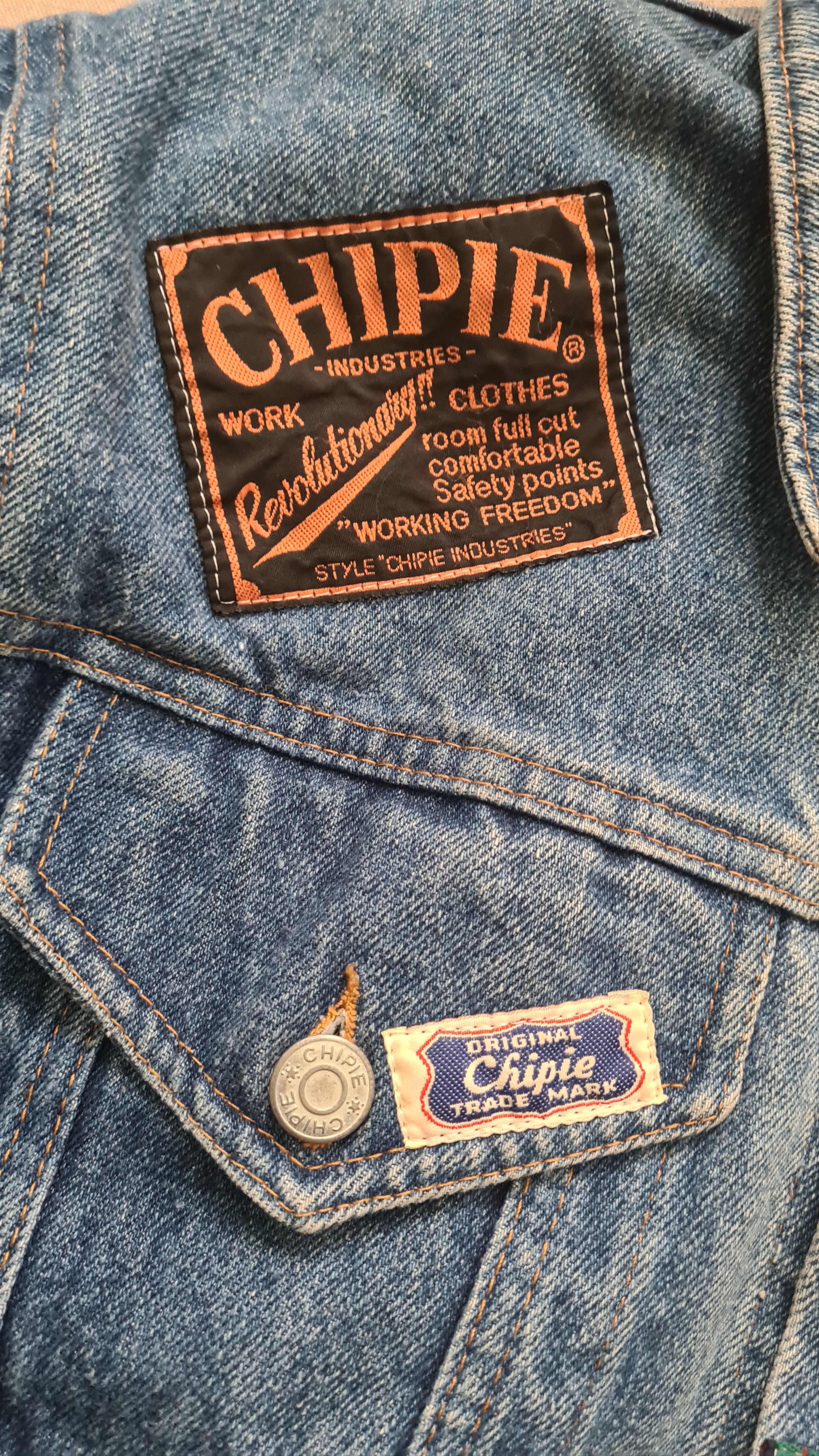 Vintage Chipie "Type A" Denim Jacket (1987) | Grailed
