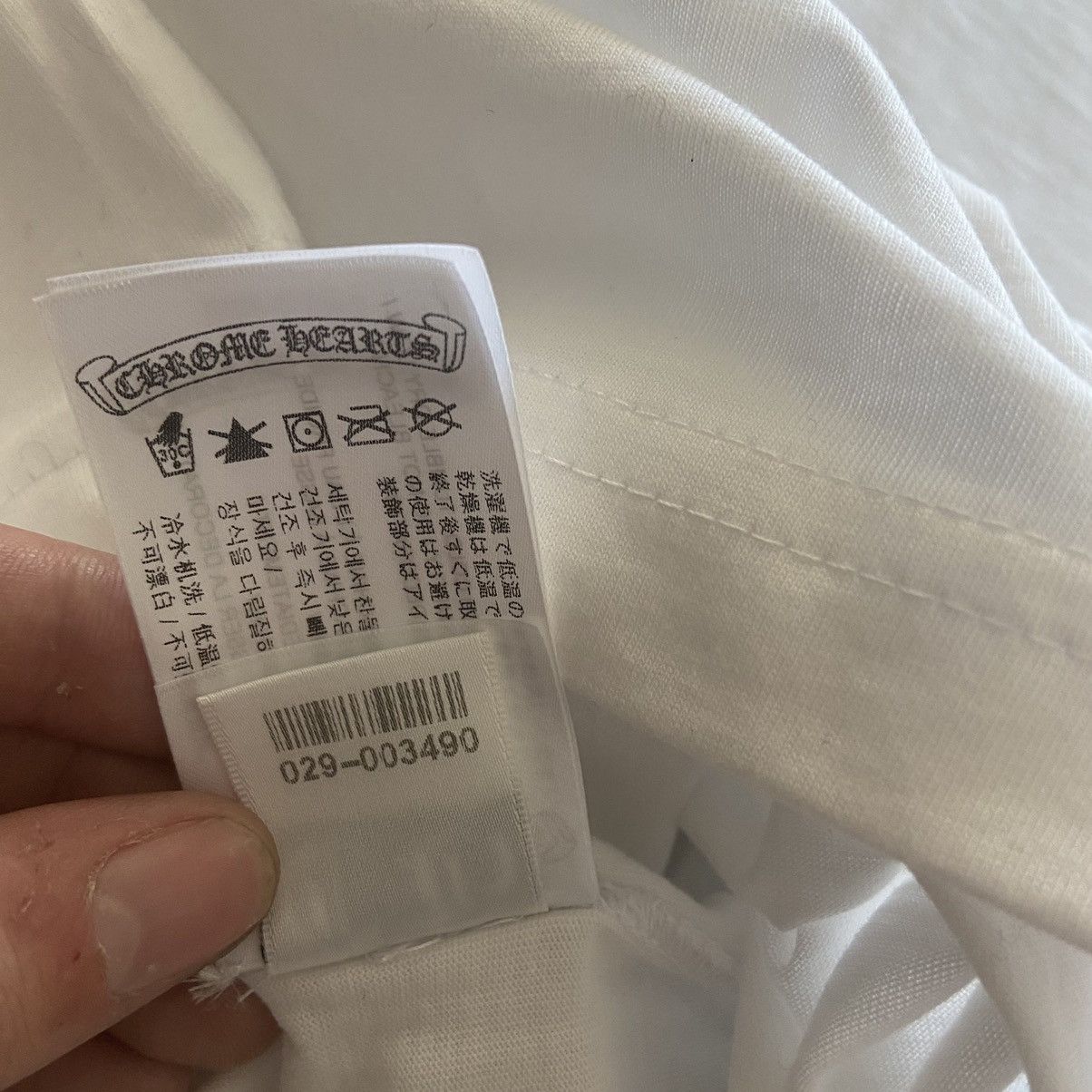 Chrome Hearts Chrome Hearts White Multi Logo Long Sleeve T Shirt | Grailed