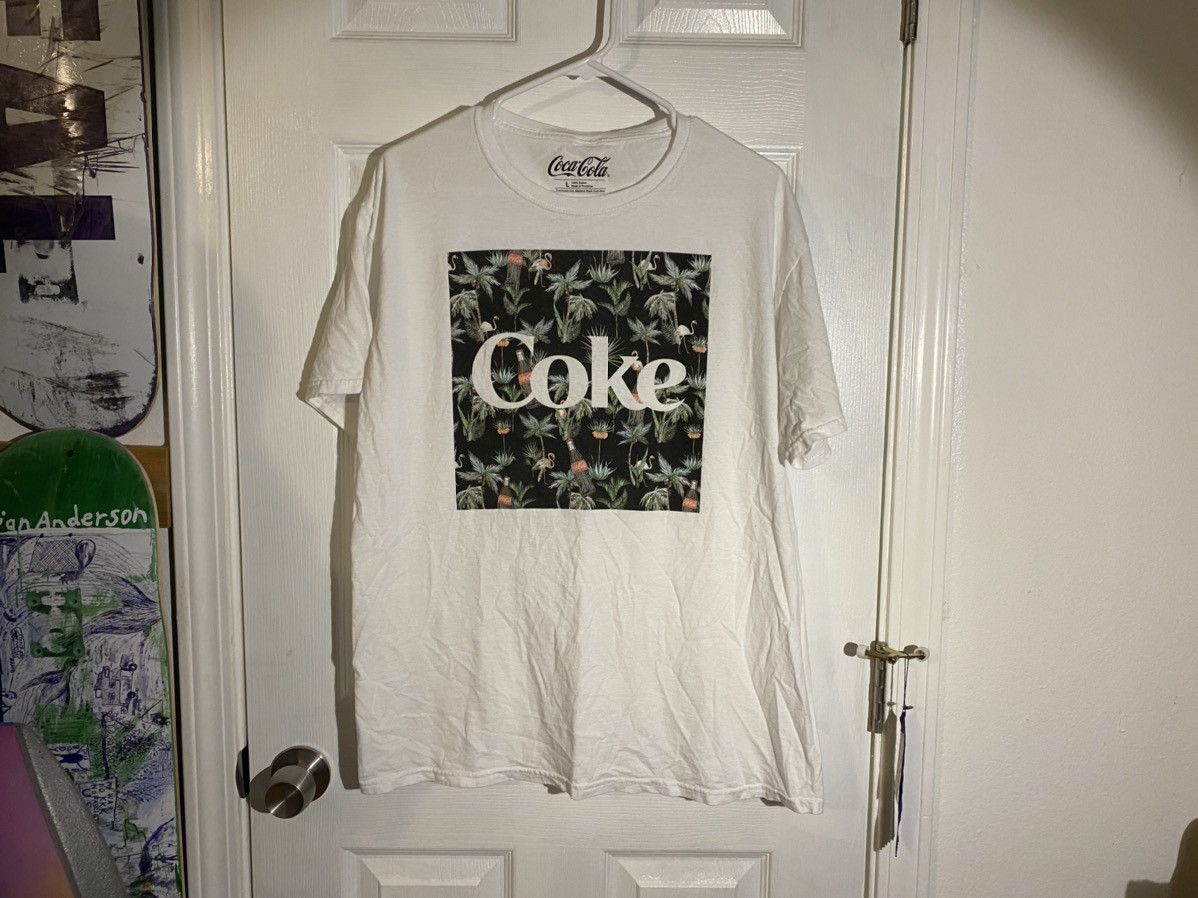 Vintage Coke Tropical Box Logo Tee | Grailed