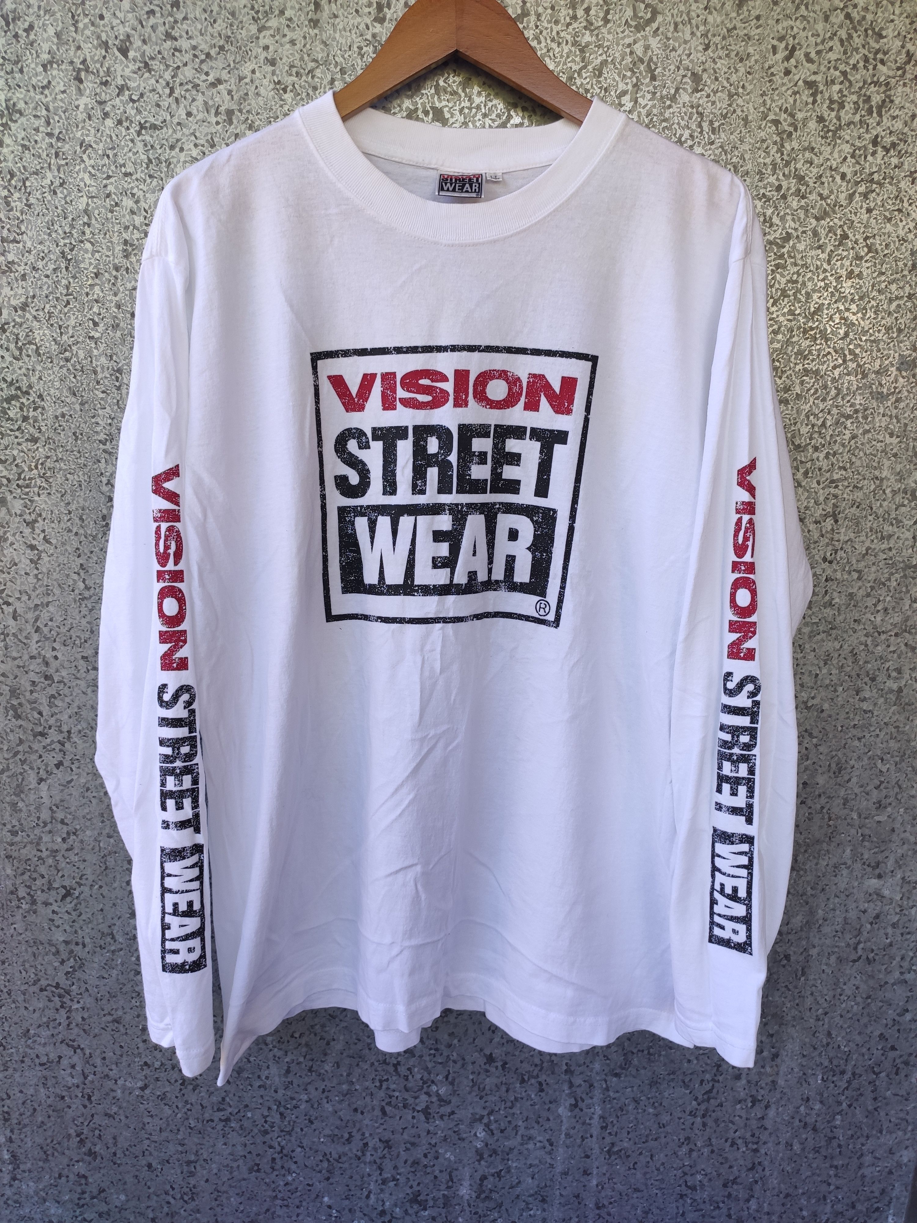 Vintage Vintage Vision Street wear long sleeve t shirt spell out | Grailed