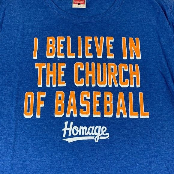 Homage I Believe In The Church Of Baseball Homage Shirt | Grailed
