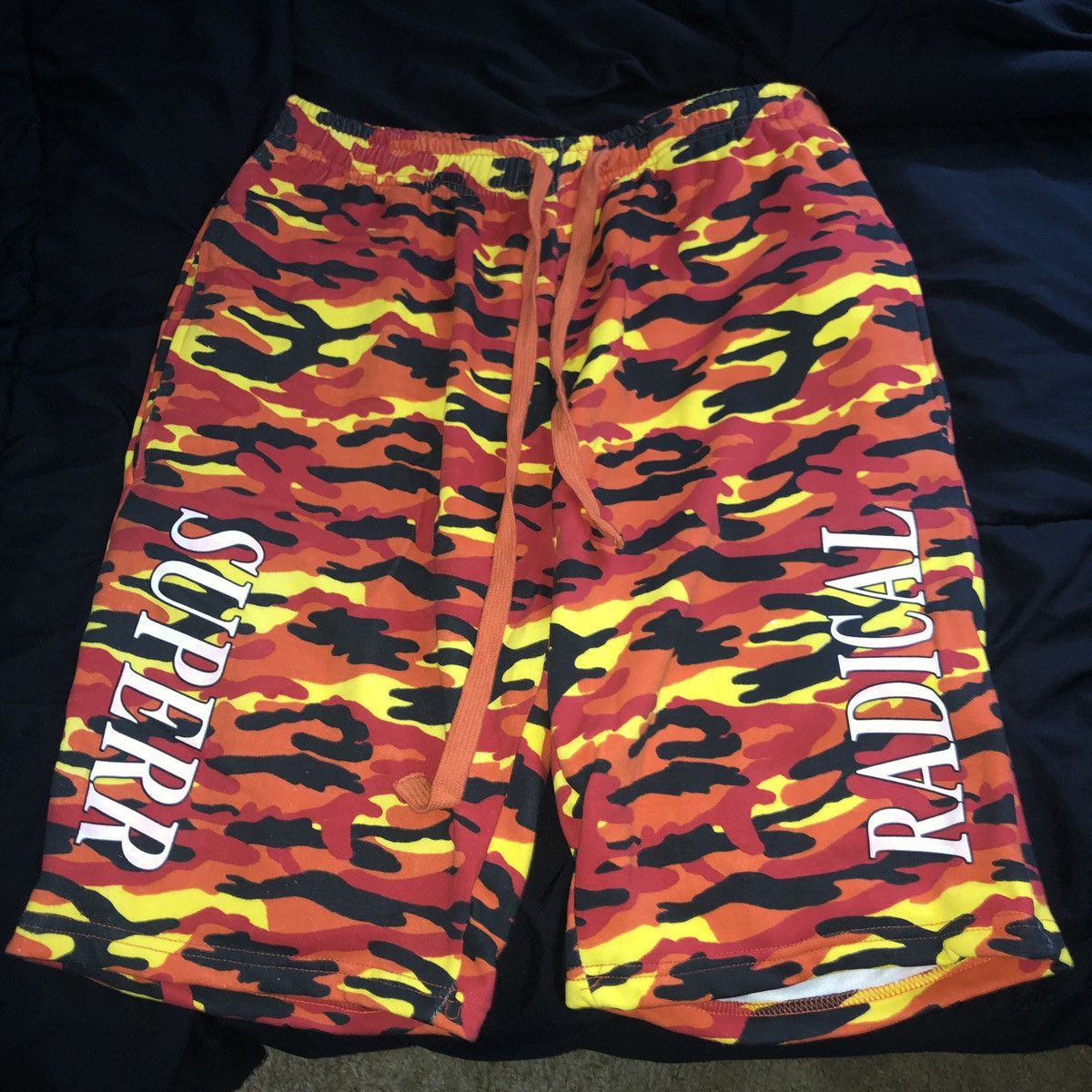 Superrradical × Tyler Grosso Superrradical Orange Camo Shorts | Grailed